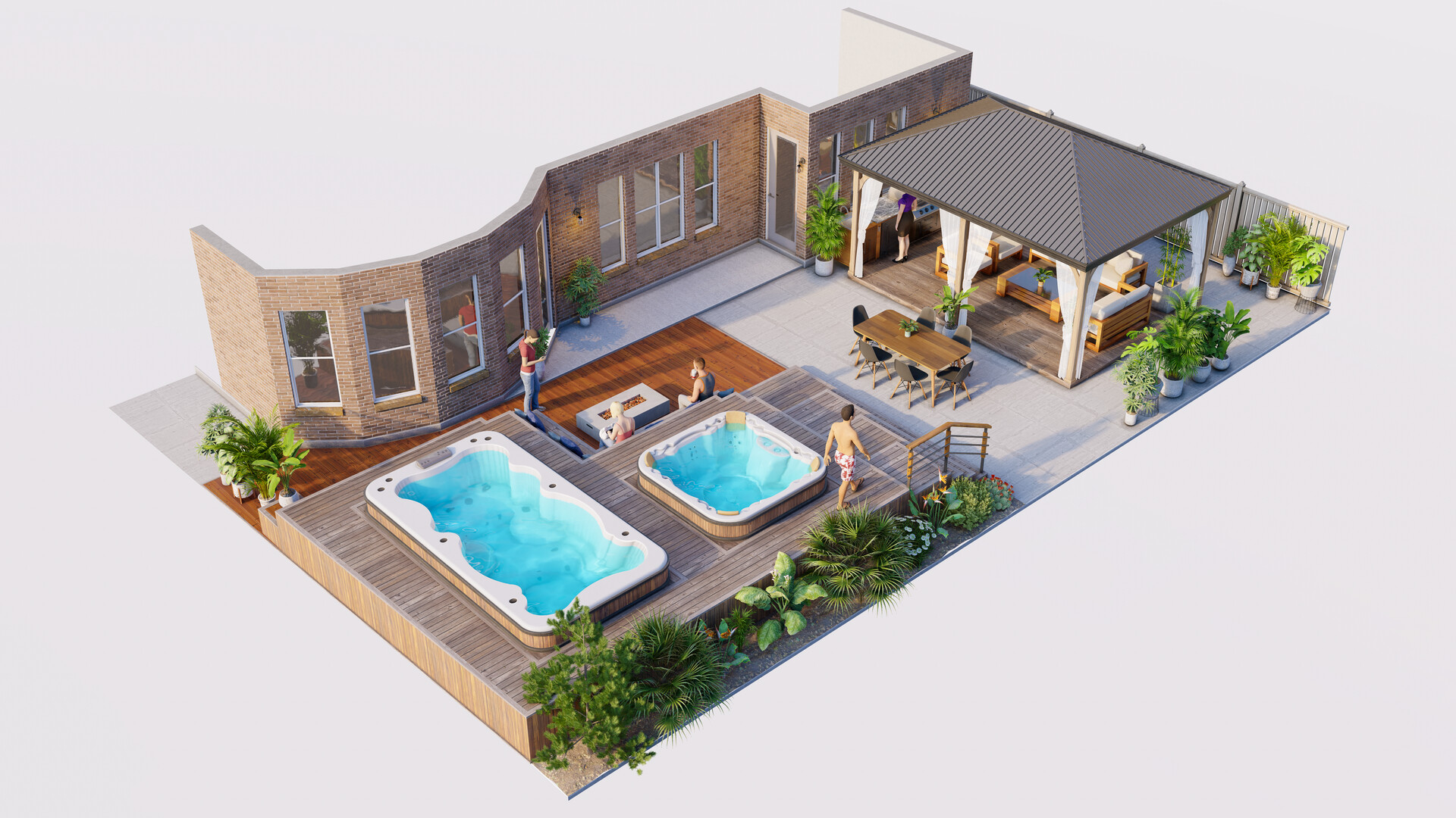 ArtStation - Backyard Swim Spa