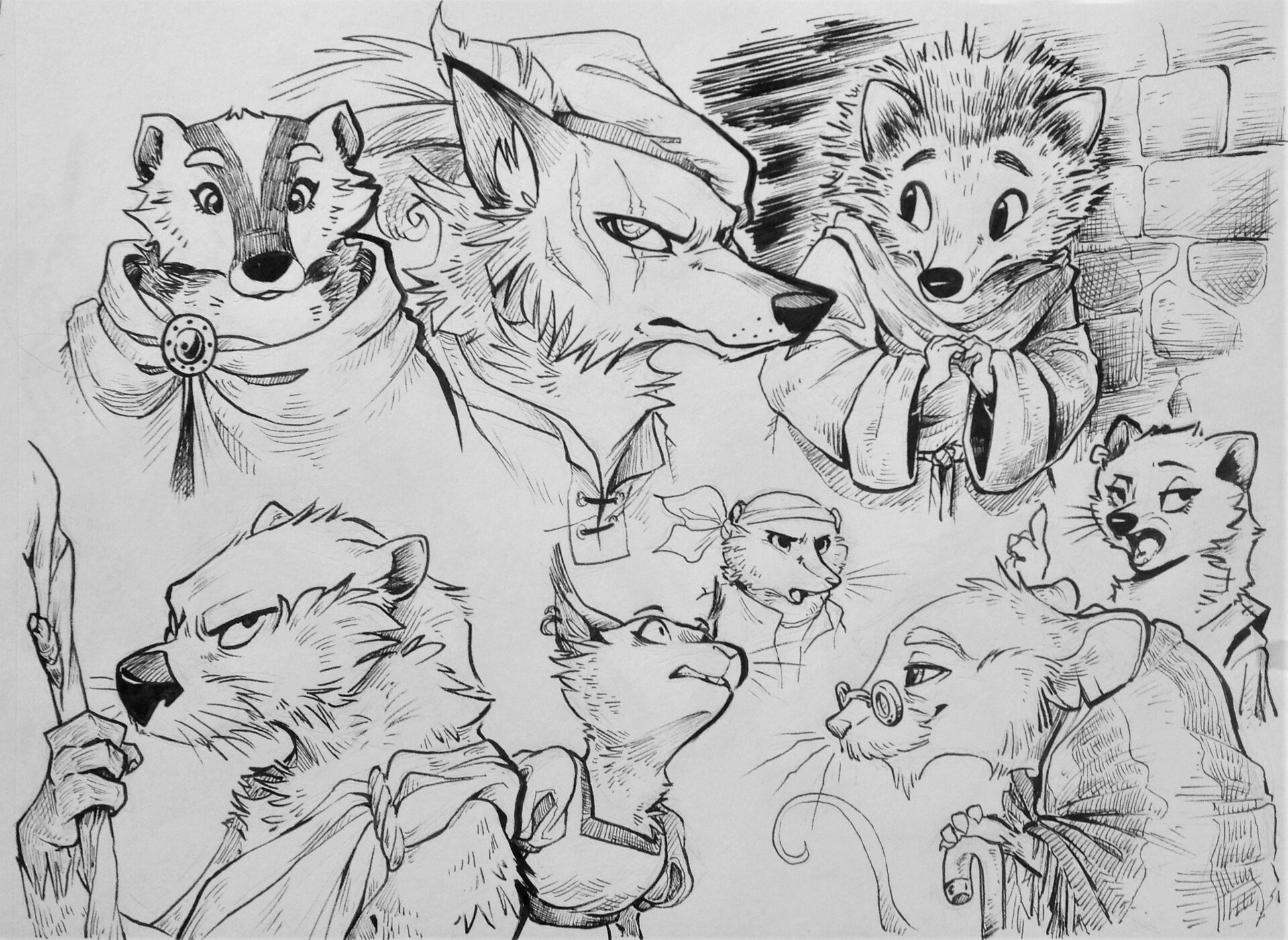 ArtStation - Redwall sketches