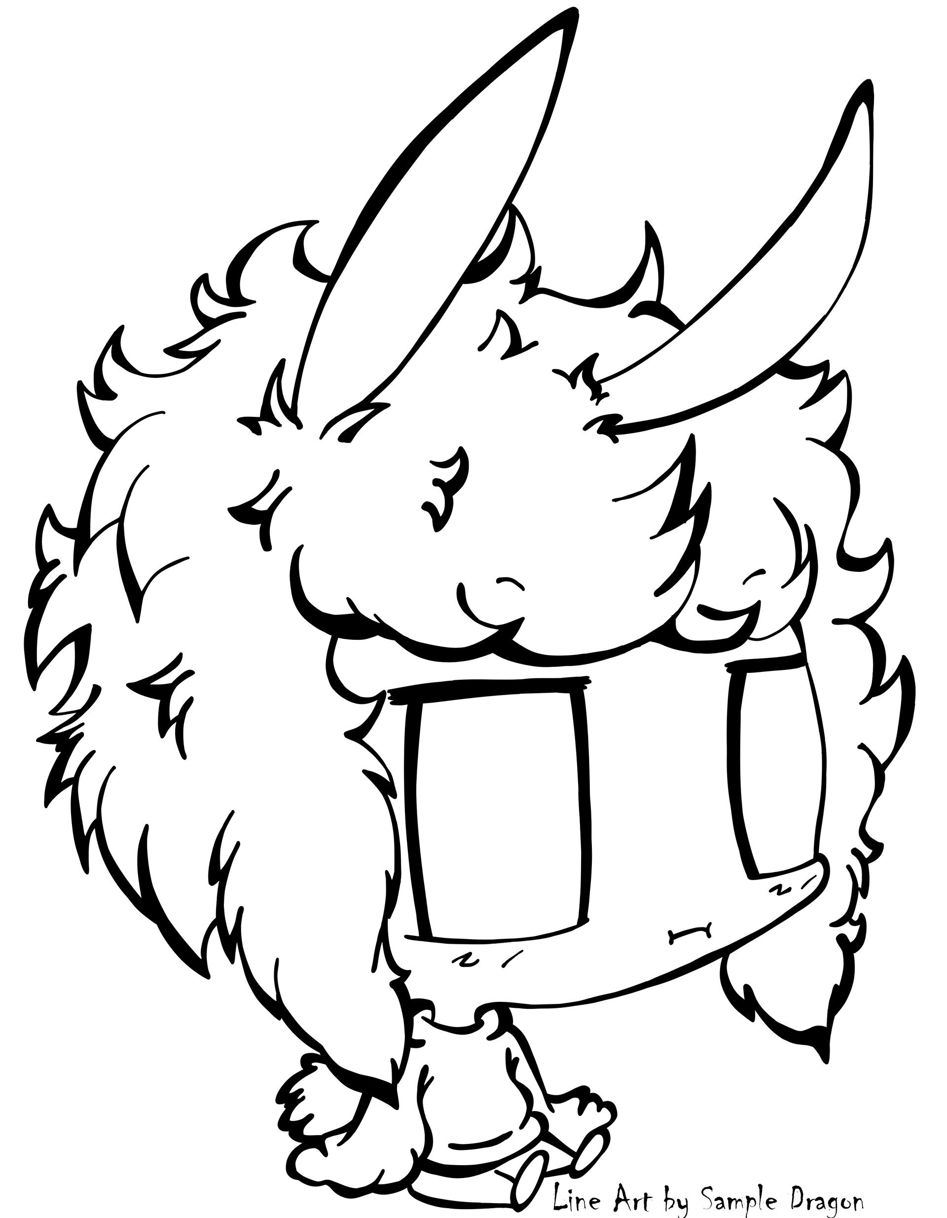 Pouting Coloring Page