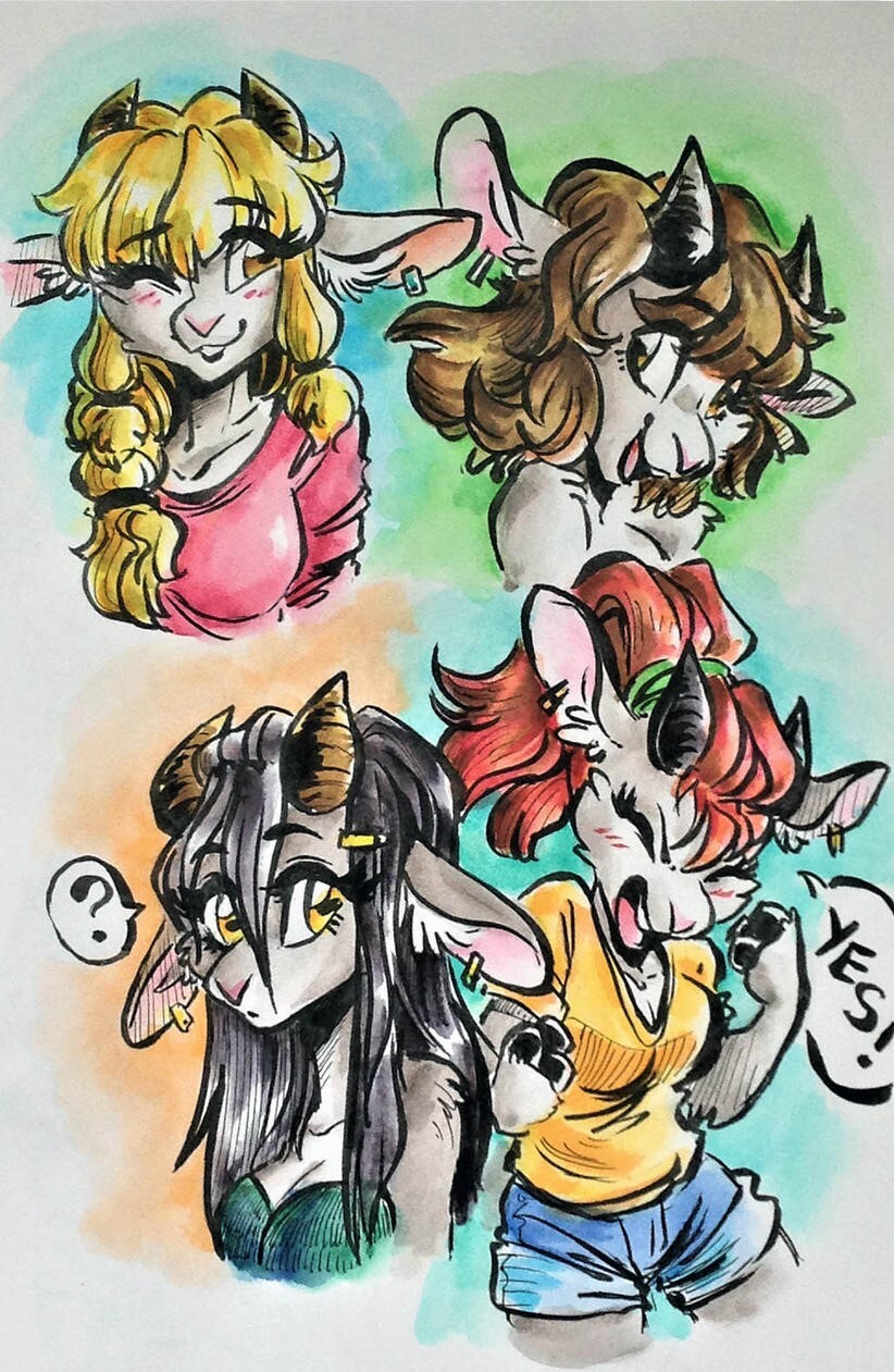 Alexander Johnson - @eightyuh character sketches