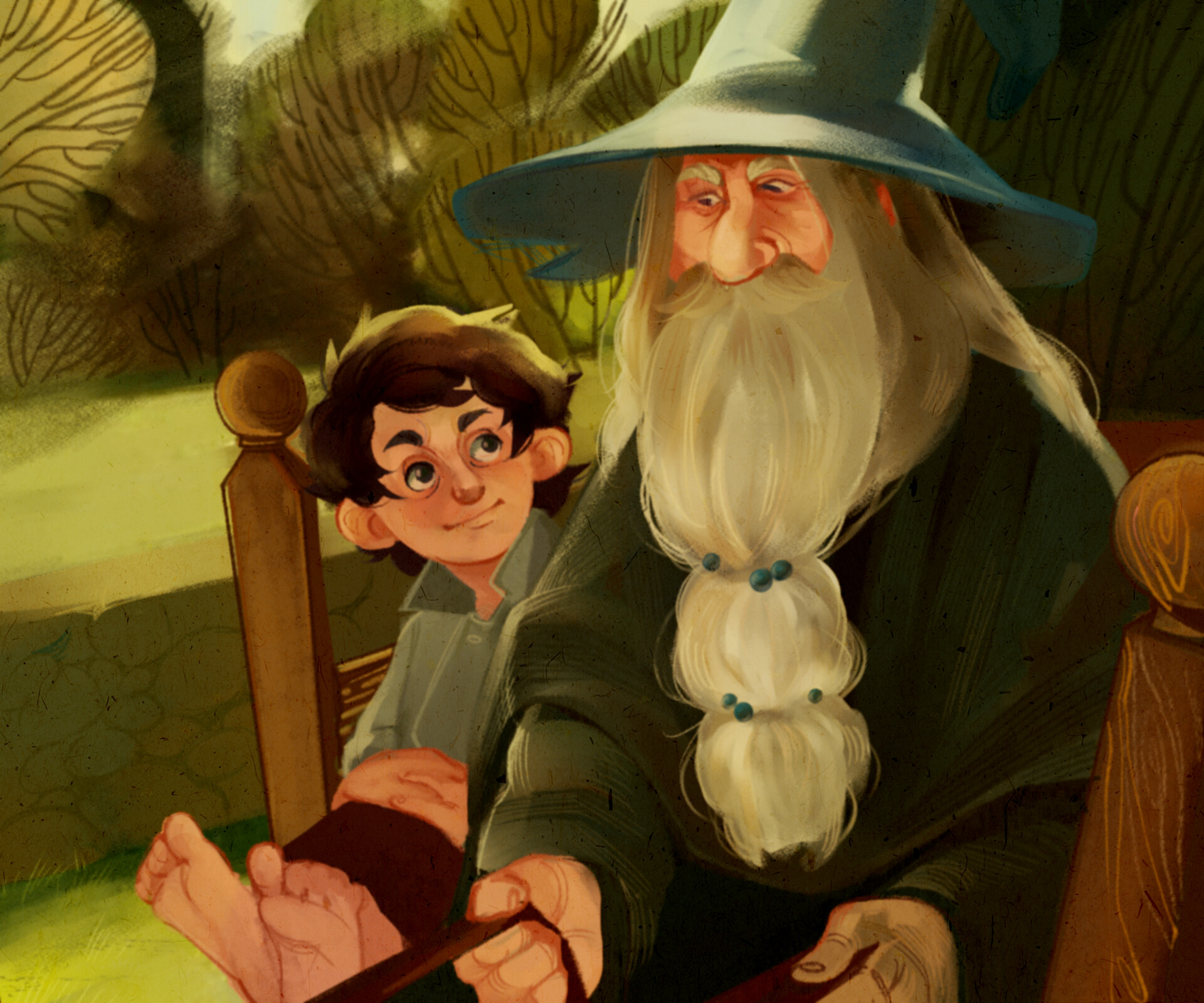 Ulmo and Tuor by Alan Lee : ImaginaryMiddleEarth