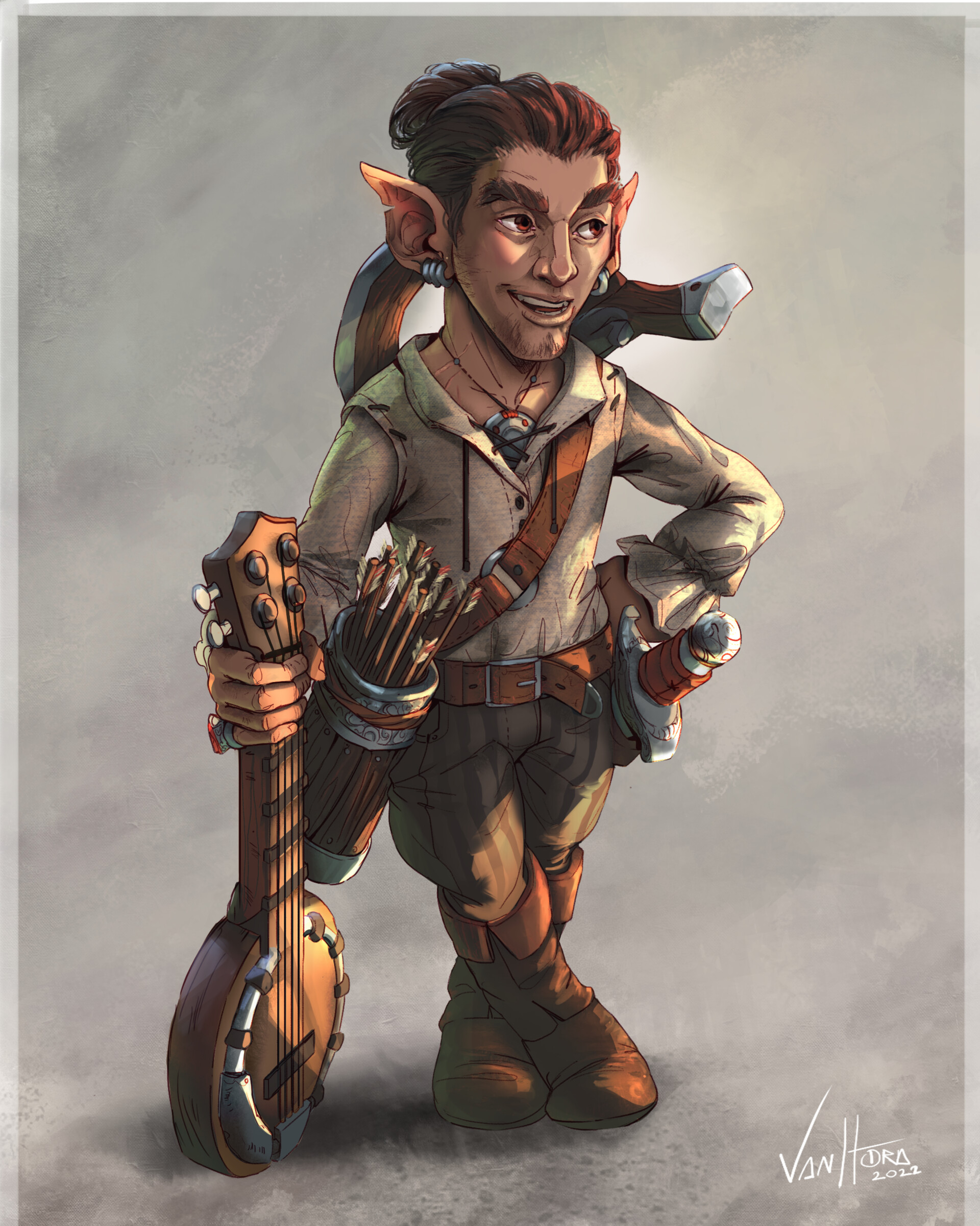 ArtStation - Character Design - Gnome Bard