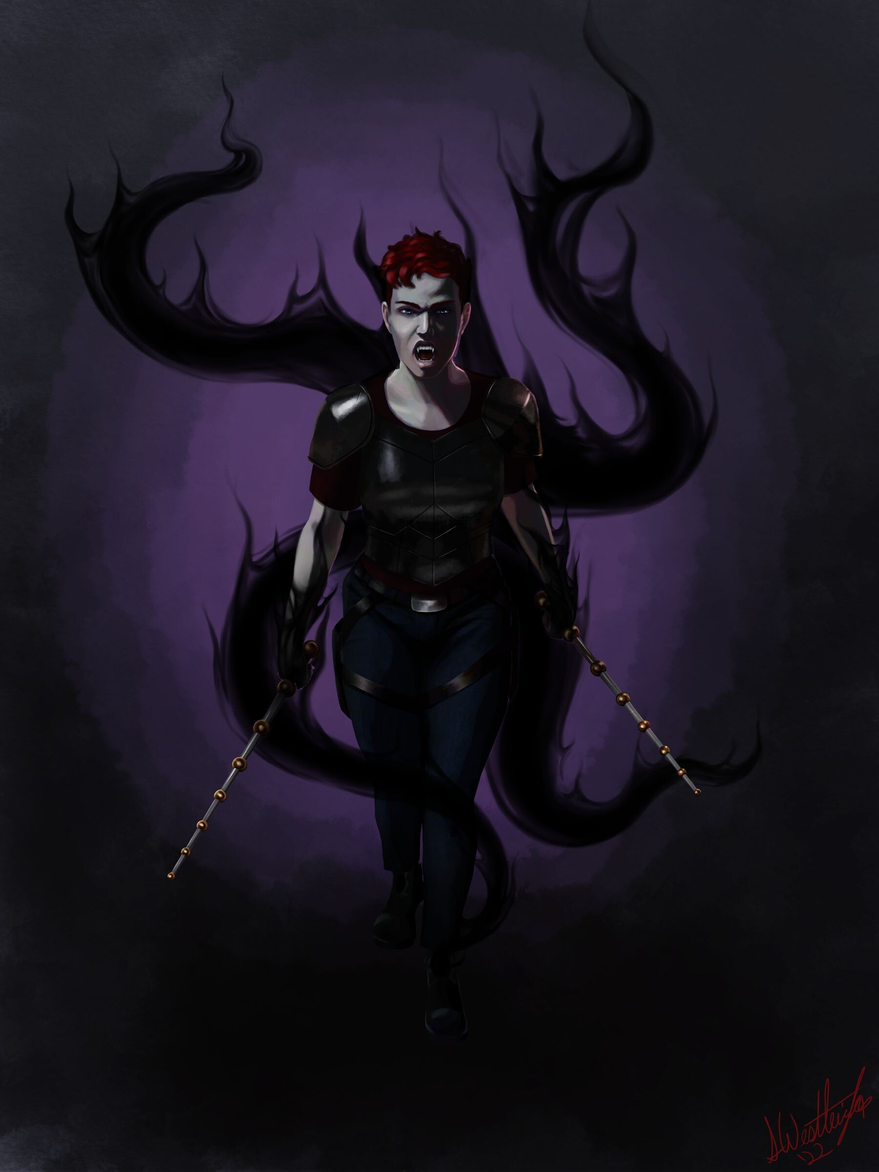 ArtStation - Avery Hunter - VtM Character Portrait