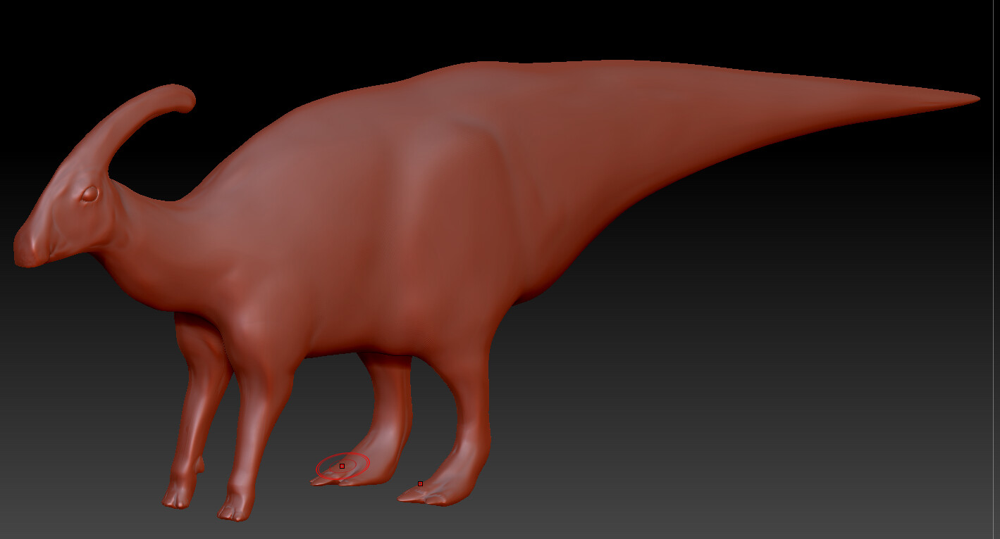 ArtStation - Parasaurolophus Sculpt