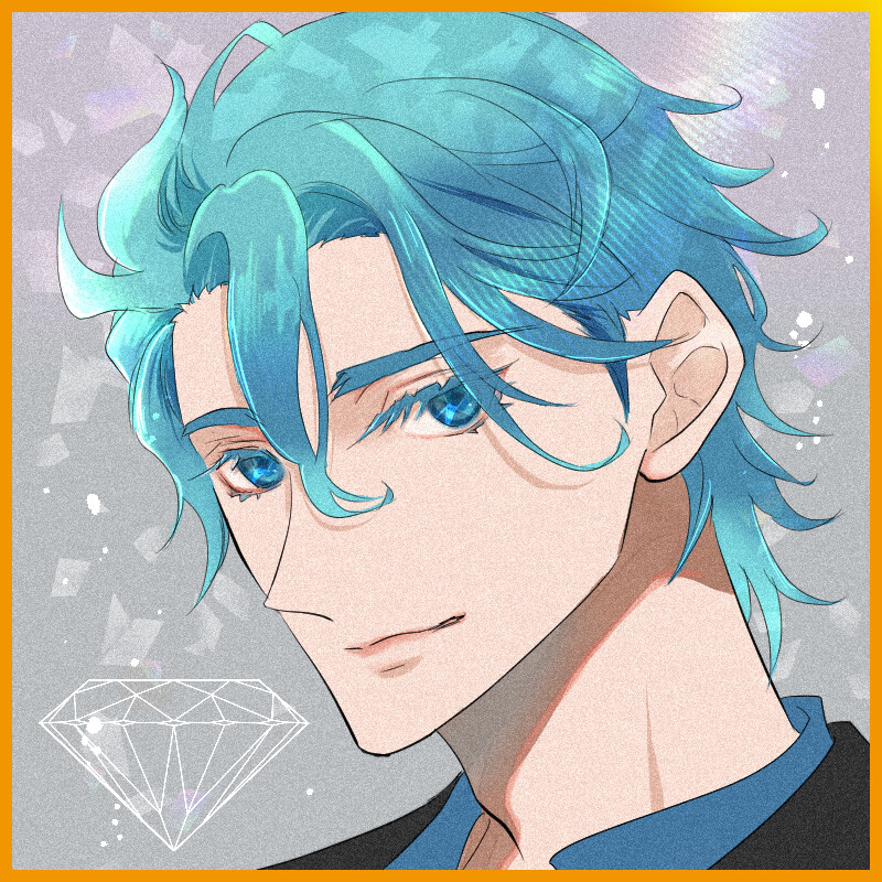 ArtStation - Male Birthstone GEMs #03 Aquamarine