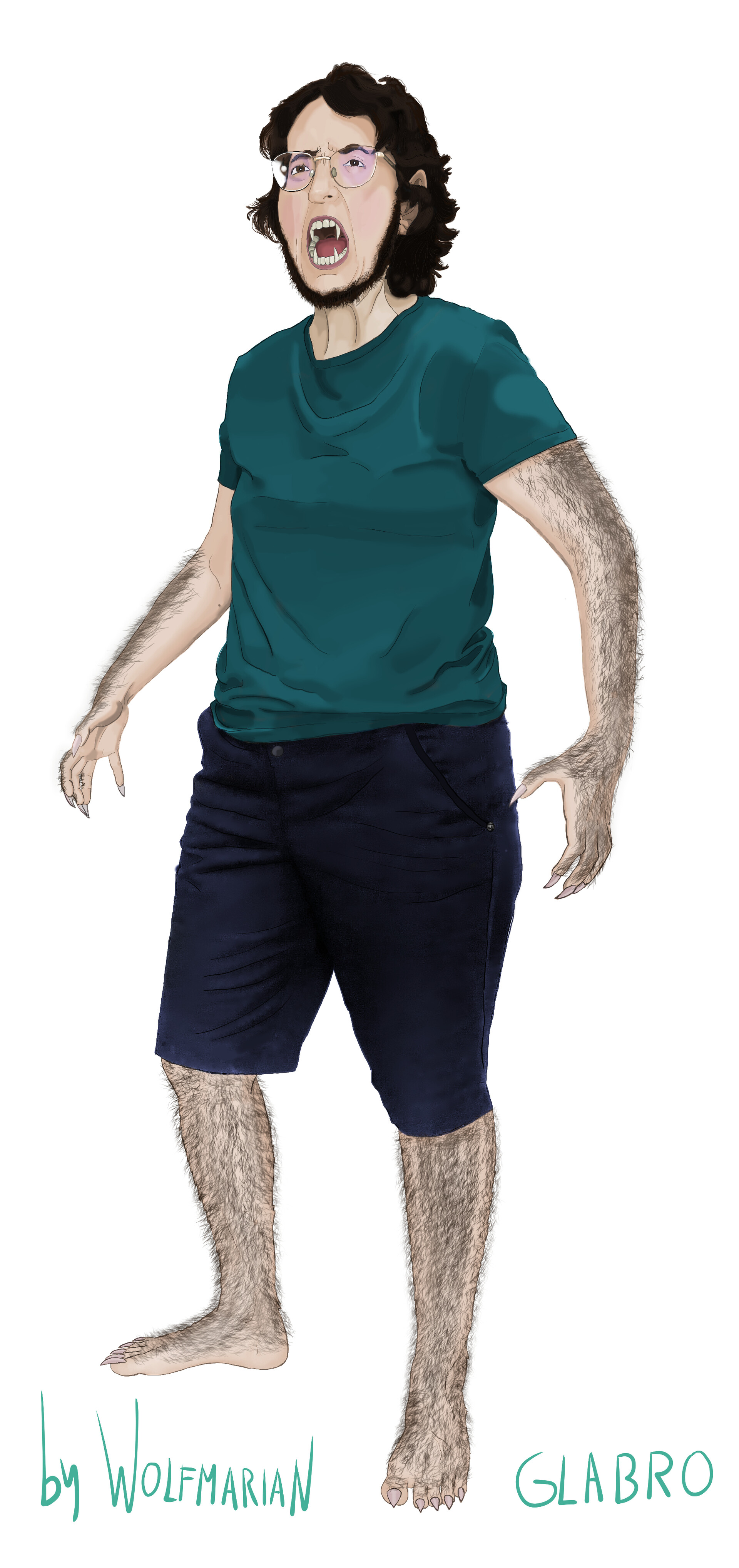 ArtStation - Myself as werewolf (werewolf the apocalypse roleplay ...