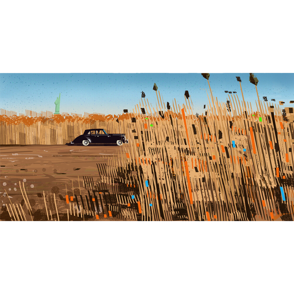 ArtStation - Car in field