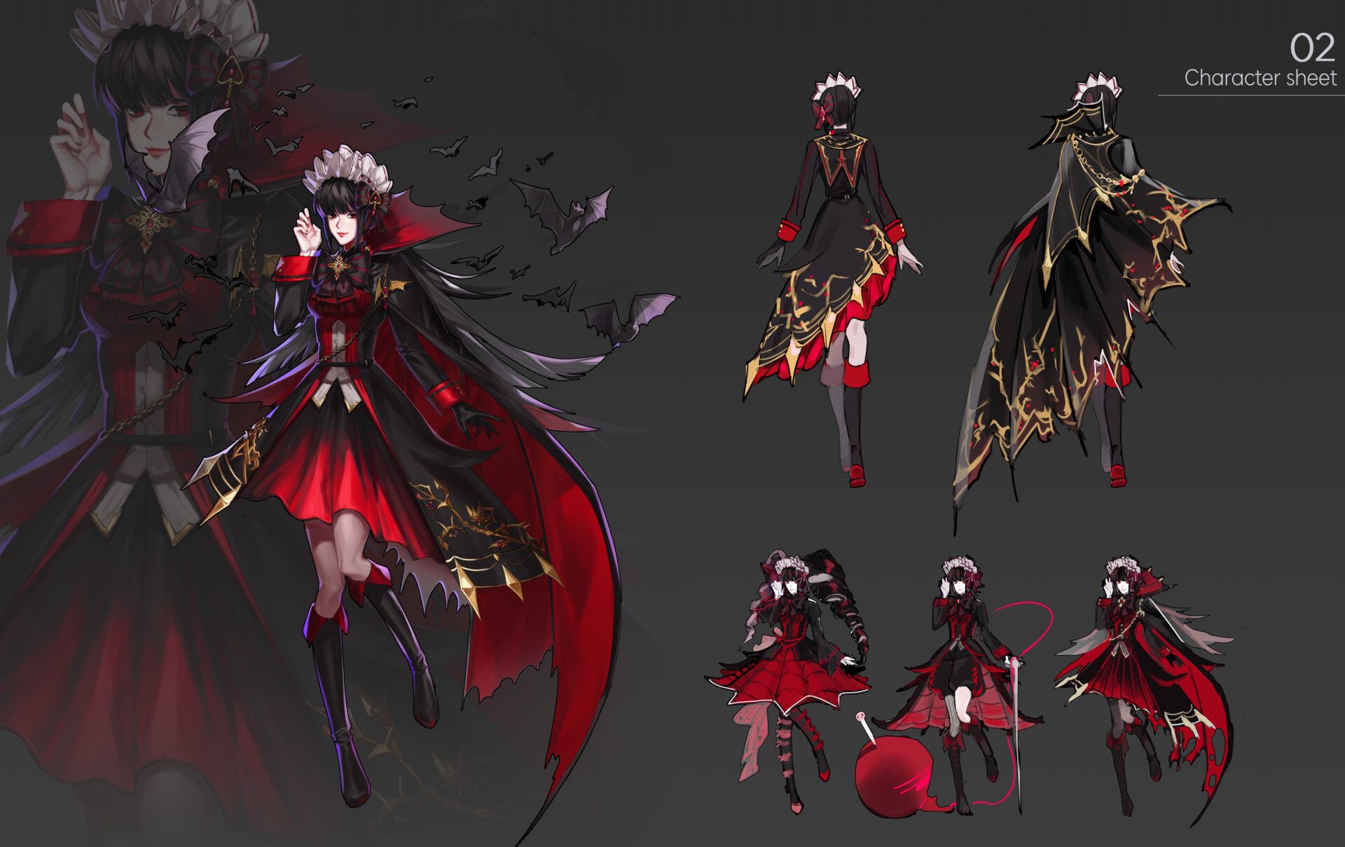 ArtStation - Vampire character sheet