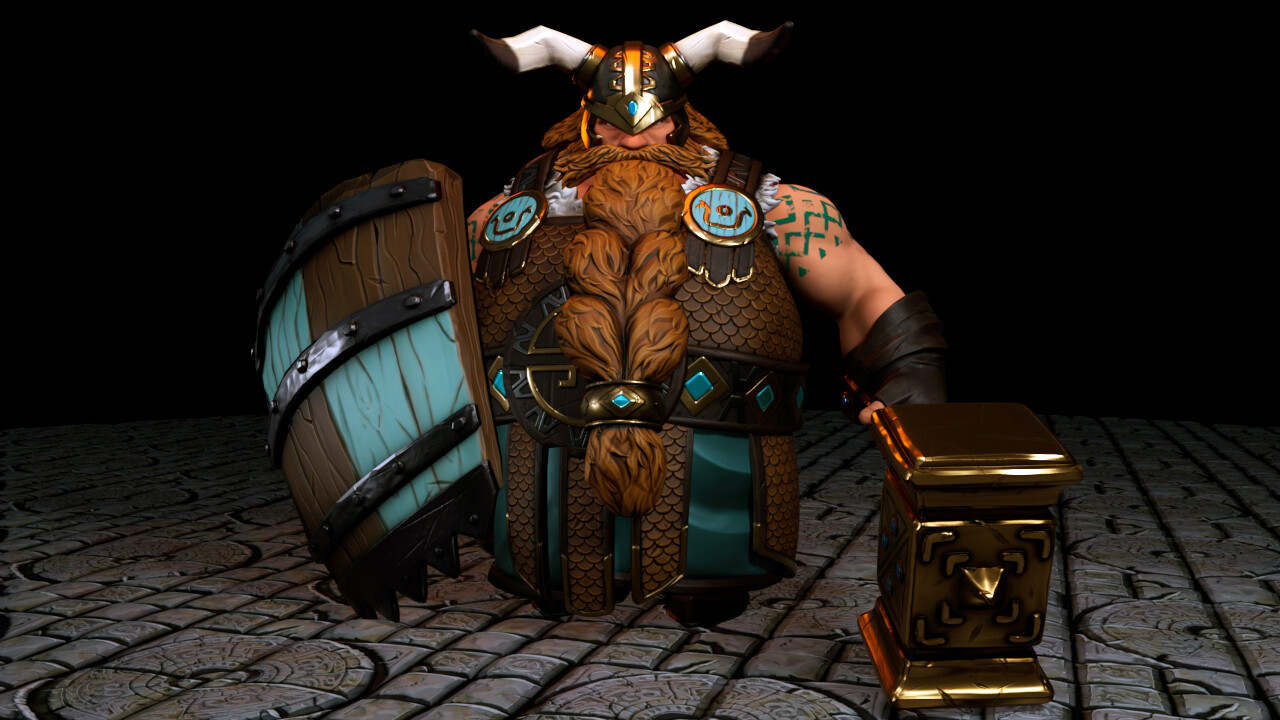 ArtStation - Dwarf Fighter