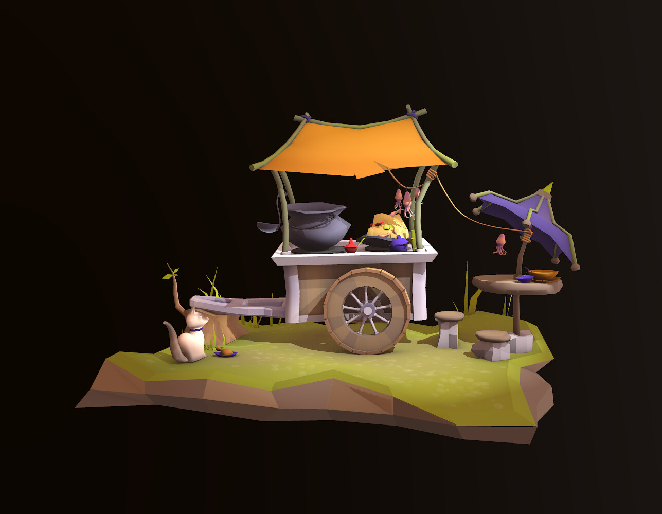 ArtStation - Street Food Wizard Cart