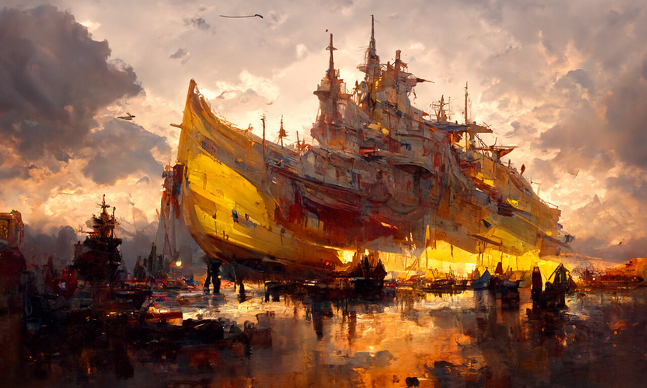 ArtStation - An Old Ship of a bygone era