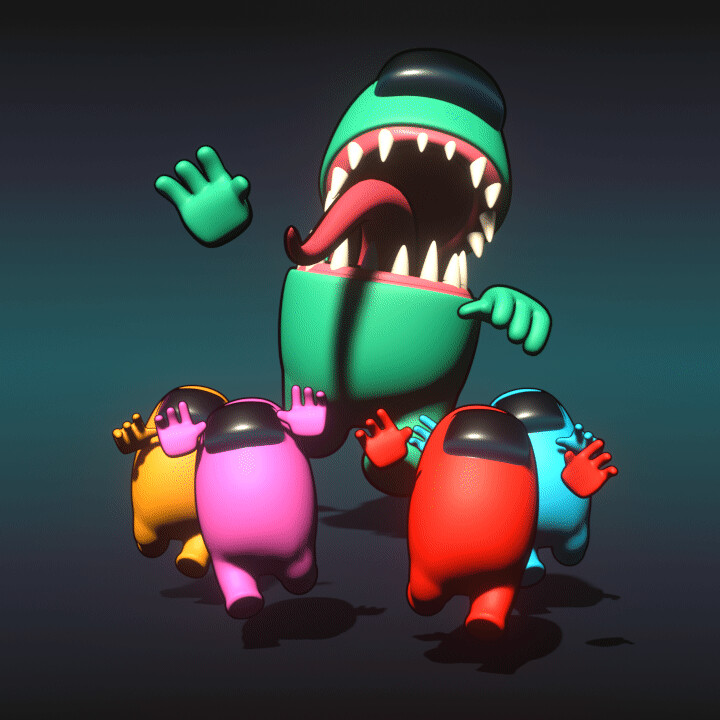 ArtStation - Among Us in 3D