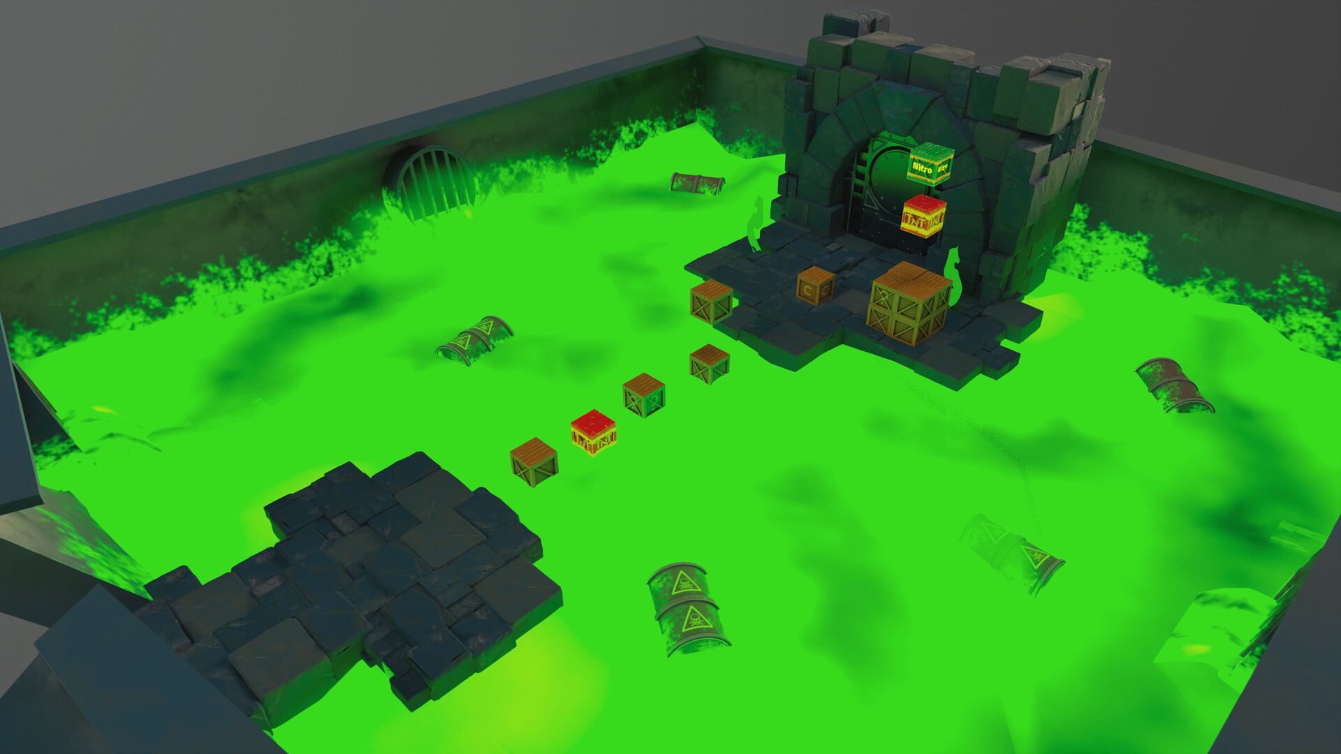 Yura Bronsky - Crash Bandicoot inspired diorama