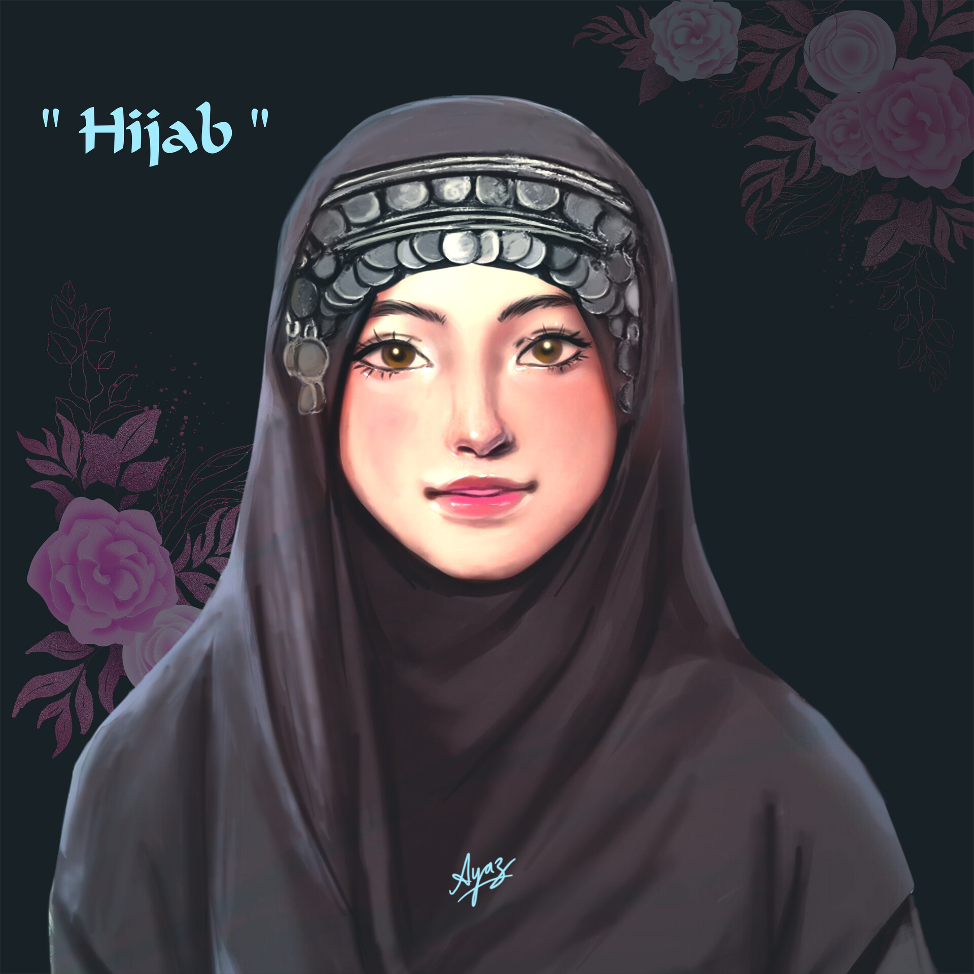ArtStation - hijab girl