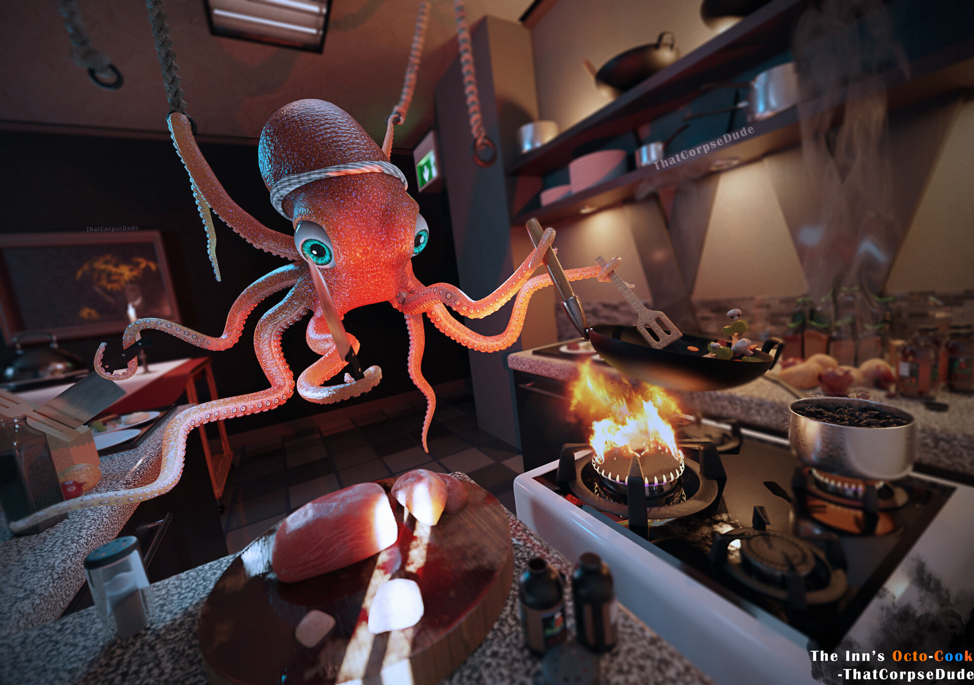 ArtStation - The Inn's Octo-cook