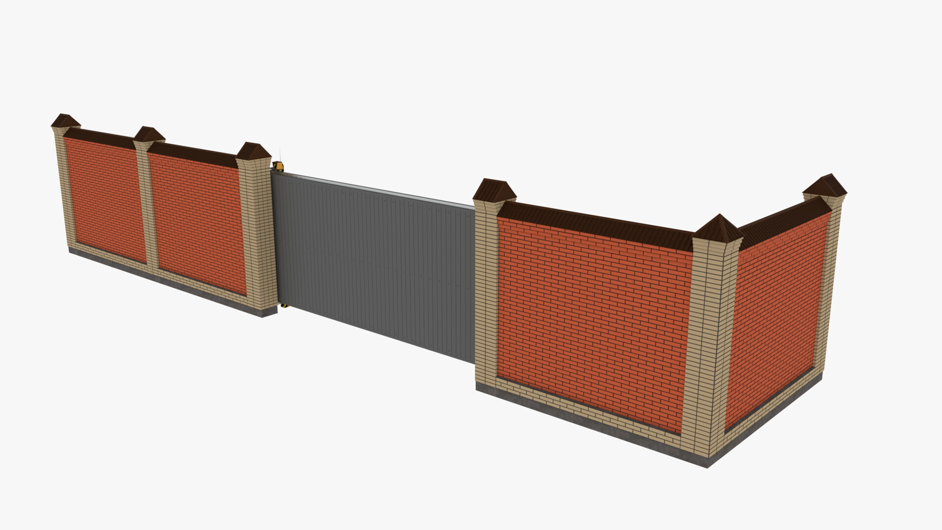 Brick Fence Gate