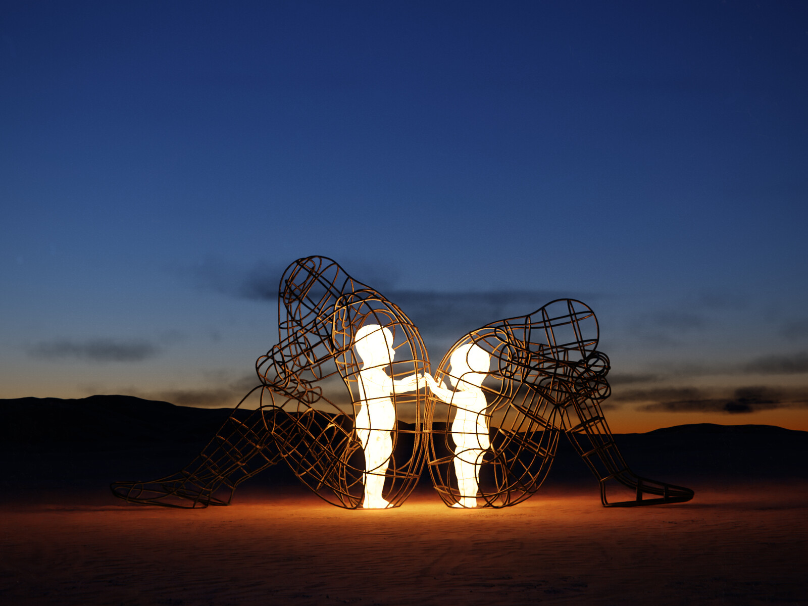 Sapwood Studio - Love, Burning Man - Night