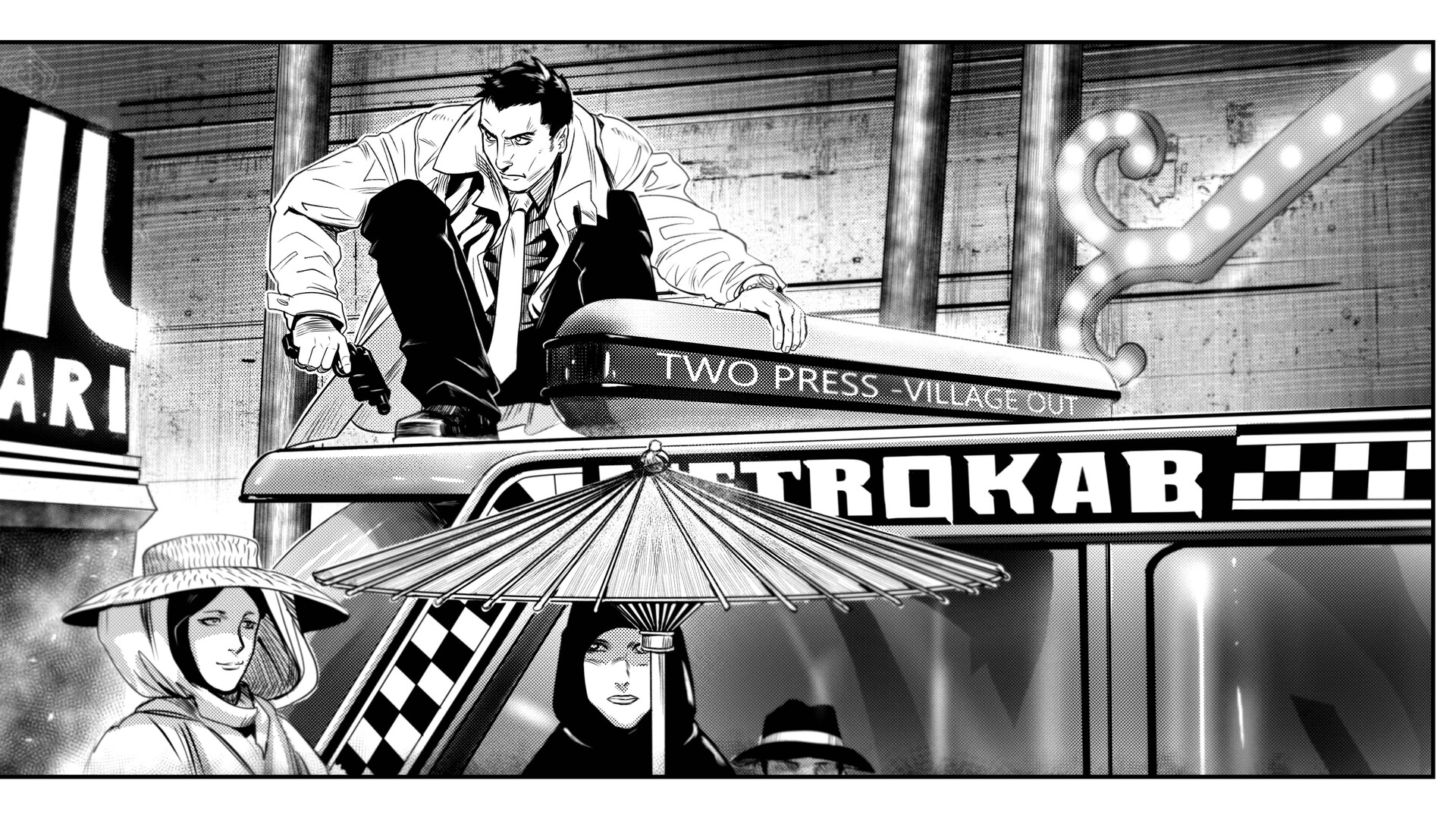 ArtStation - manga inking training with Blade runner