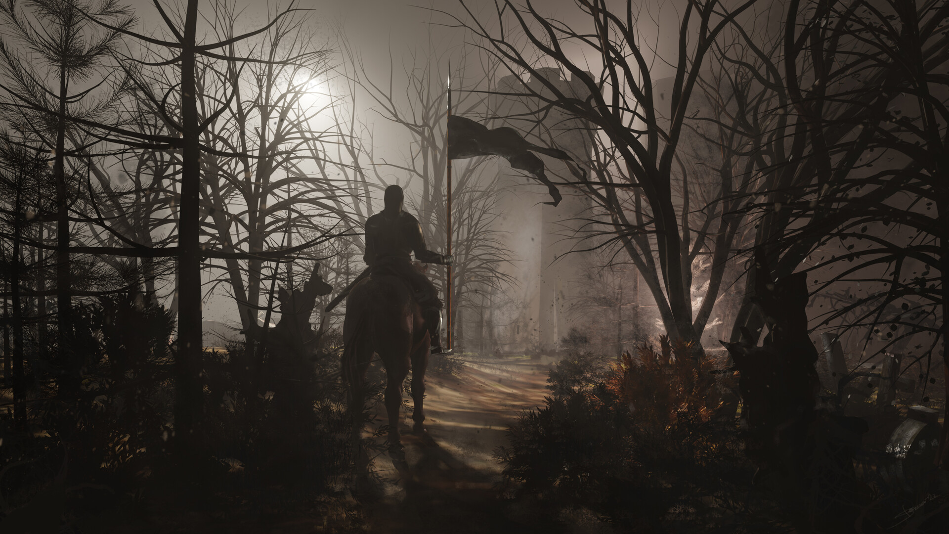 ArtStation - Knight in Dark Wood