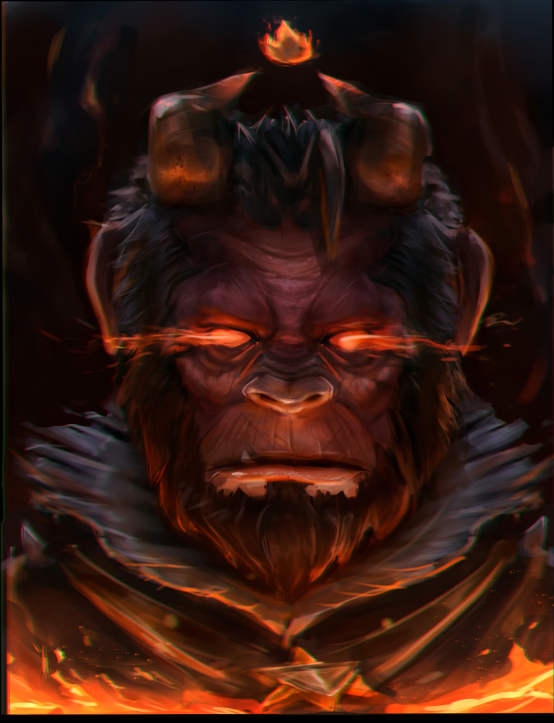 ArtStation - Elder monkeys