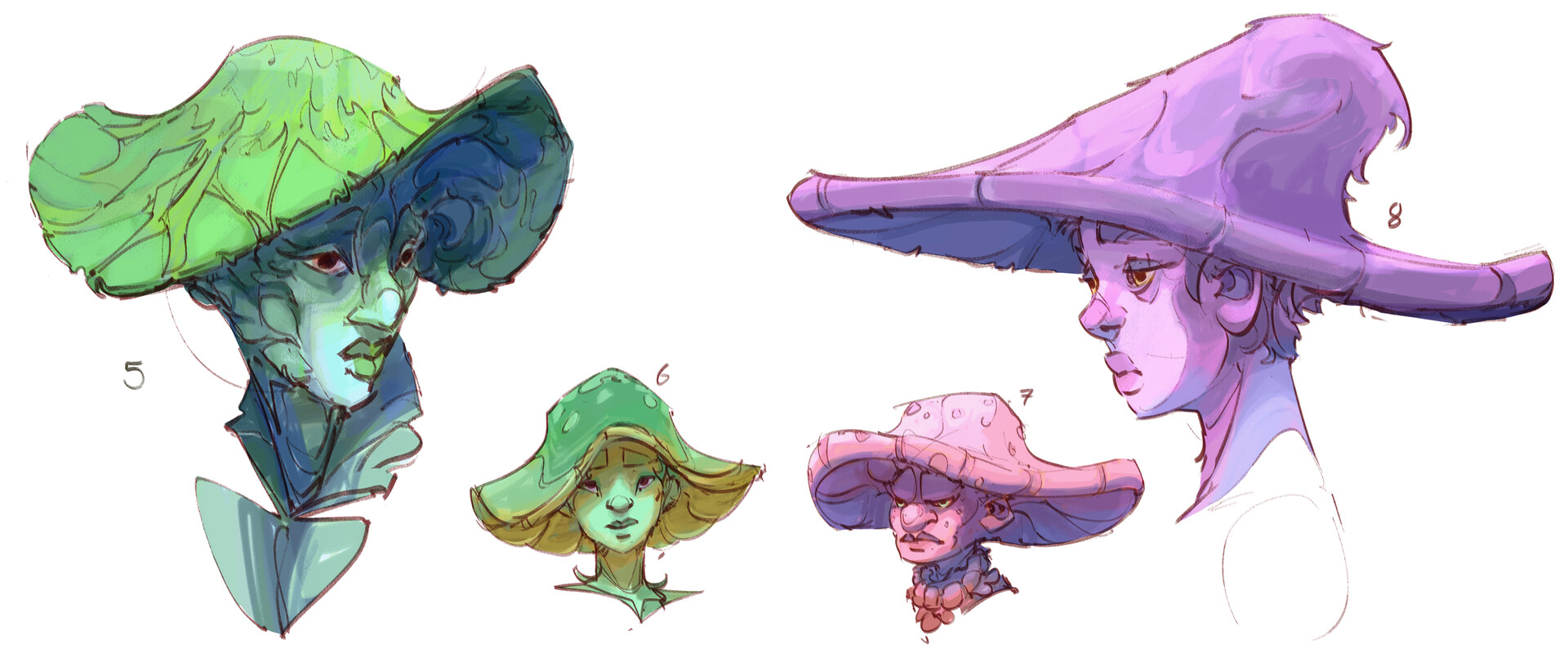 Gabriel Quinn's Portfolio - Mushroom people