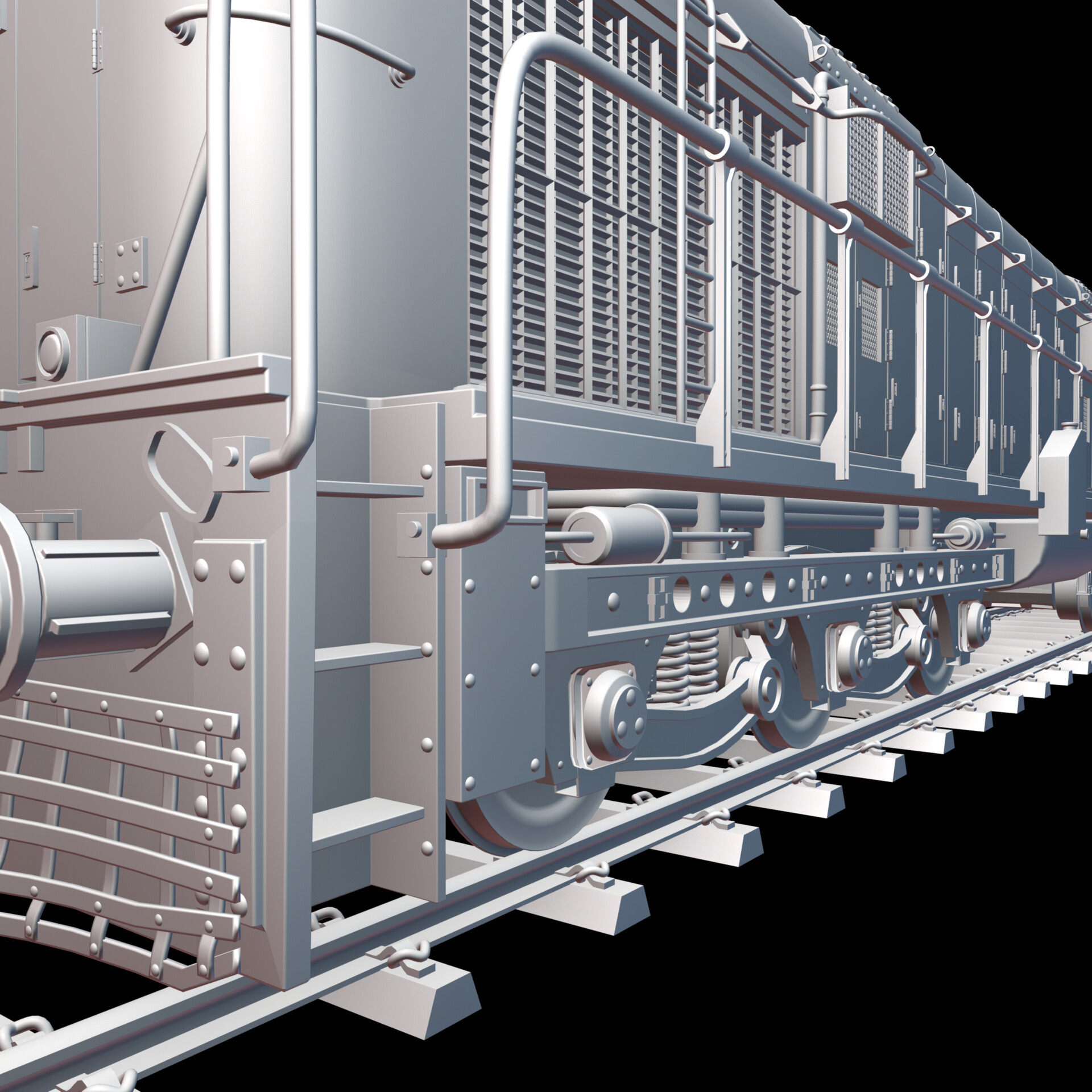 Hartesh Kumar - Indian Locomotive WDM2 3d model | Blender