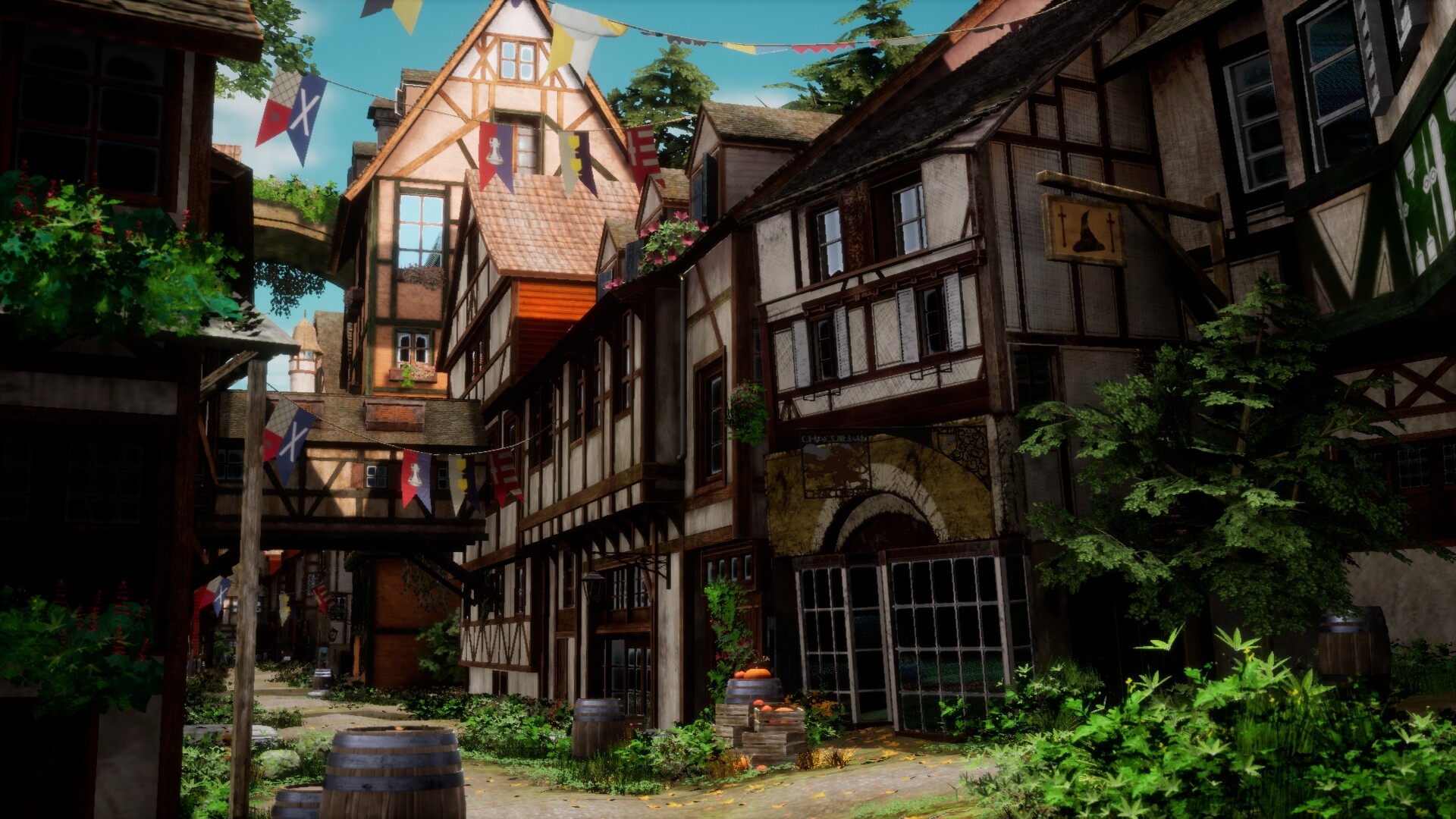 ArtStation - Medieval fantasy back alley