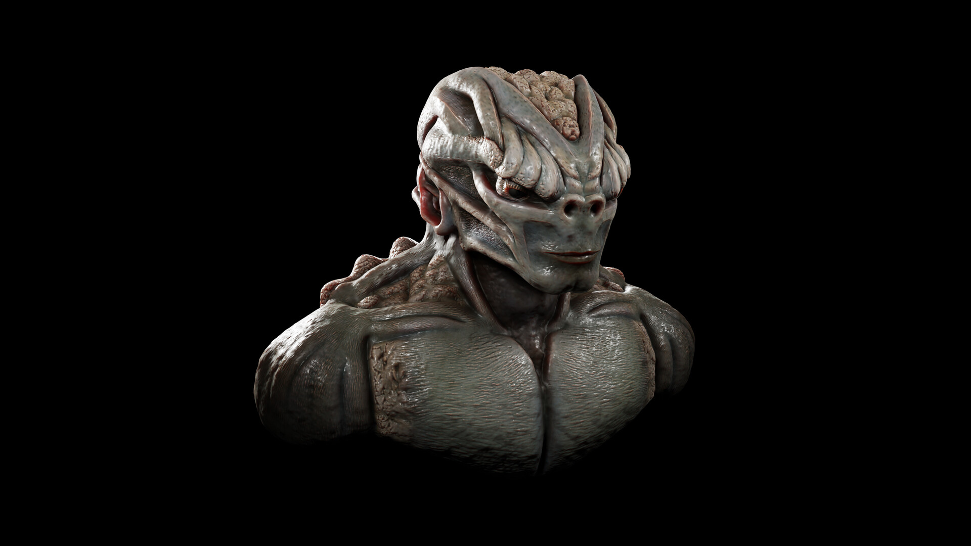 ArtStation - Weird alien | Zbrush practice