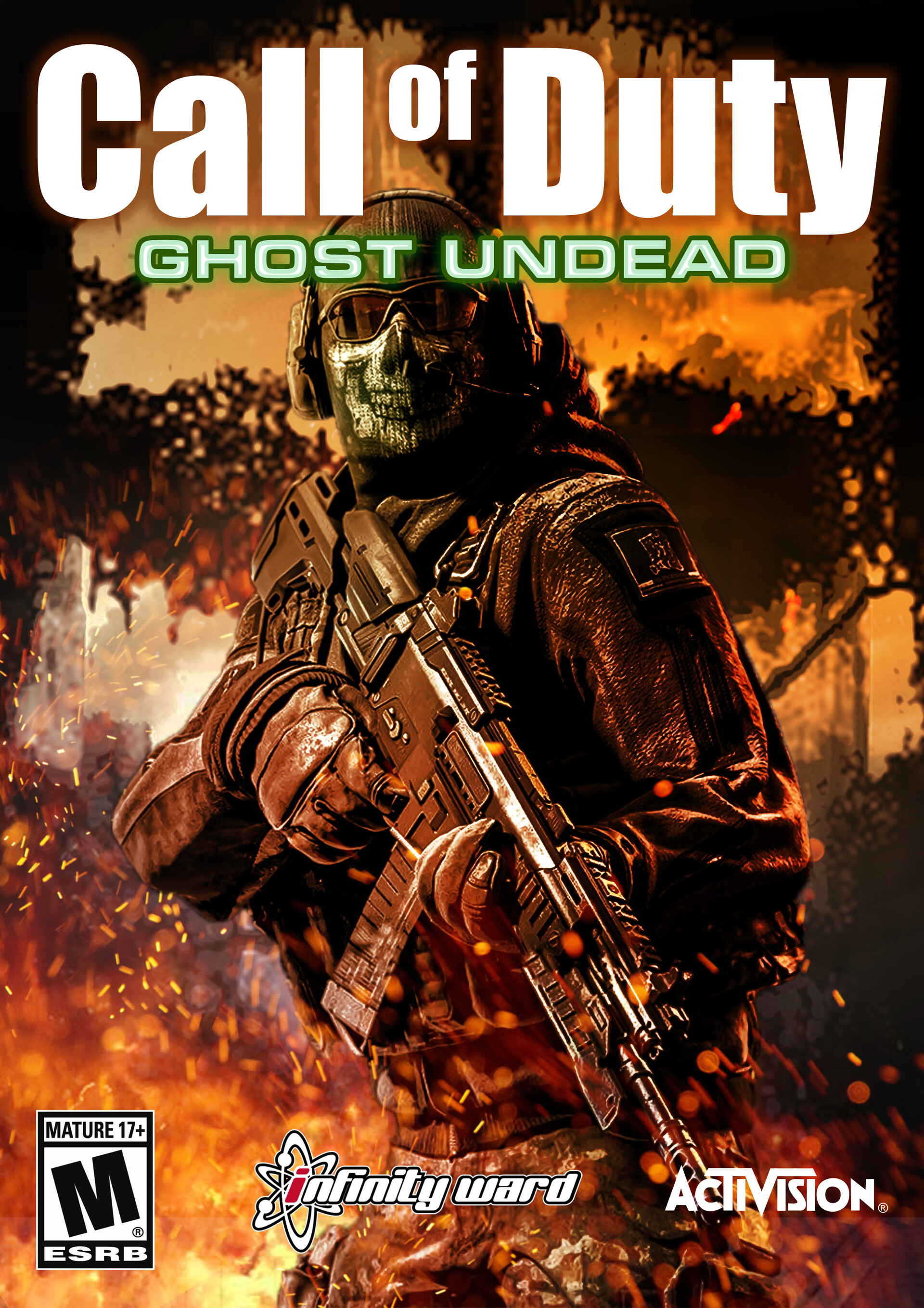 Nafiz Mahmud Mazumder - Call of Duty Ghost Undead Game Poster Design