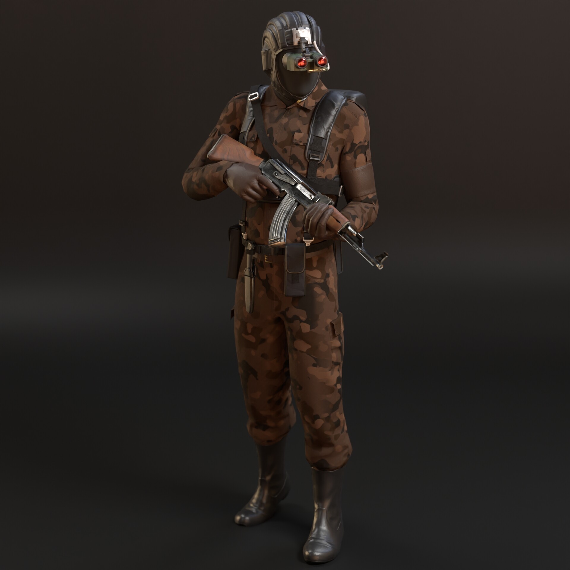 ArtStation - Soldier MGS2 low-poly model