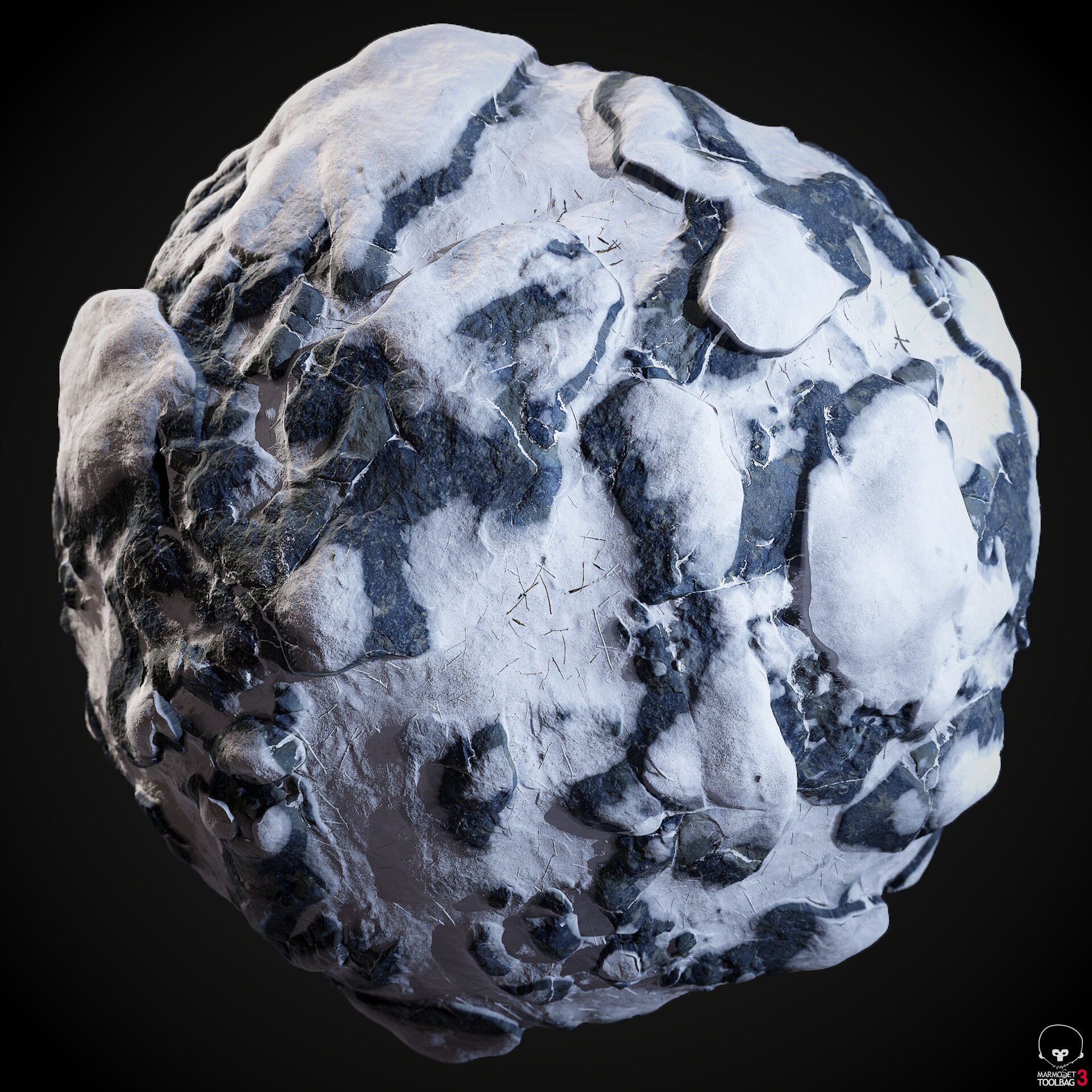 ArtStation - Stones with Snow