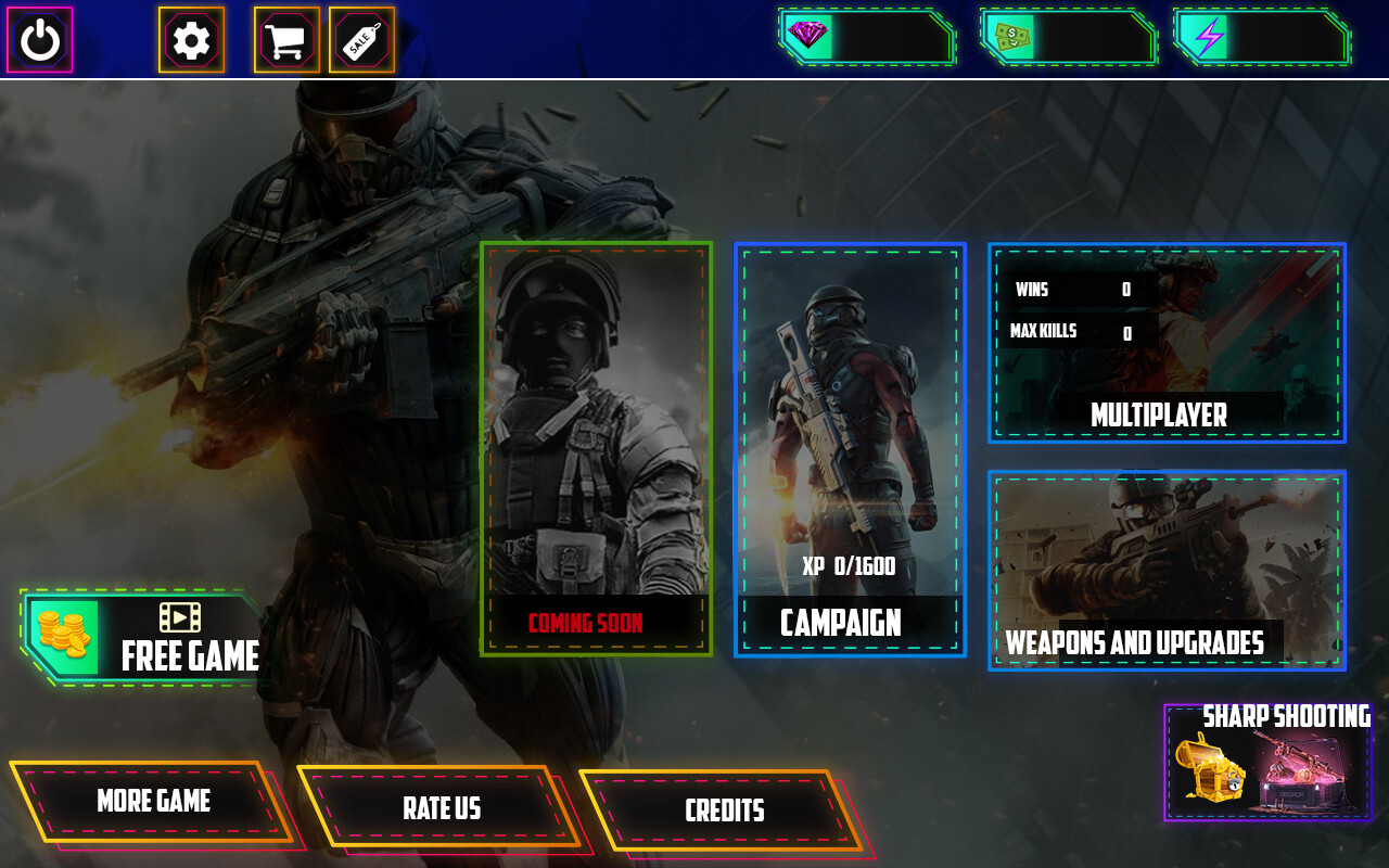 ArtStation - Shooting Game UI