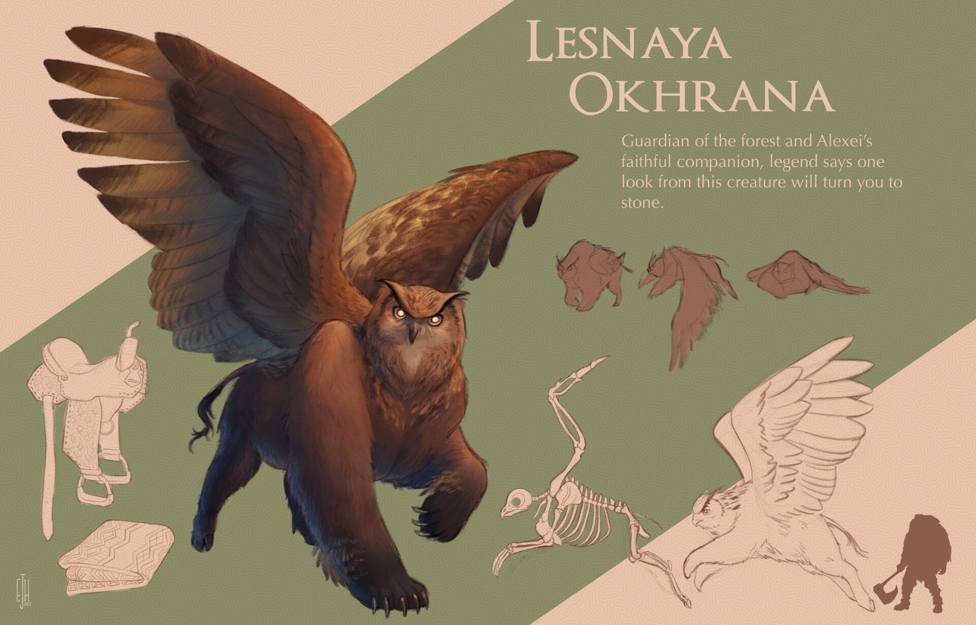 ArtStation - Lesnaya Okhrana Creature Sheet