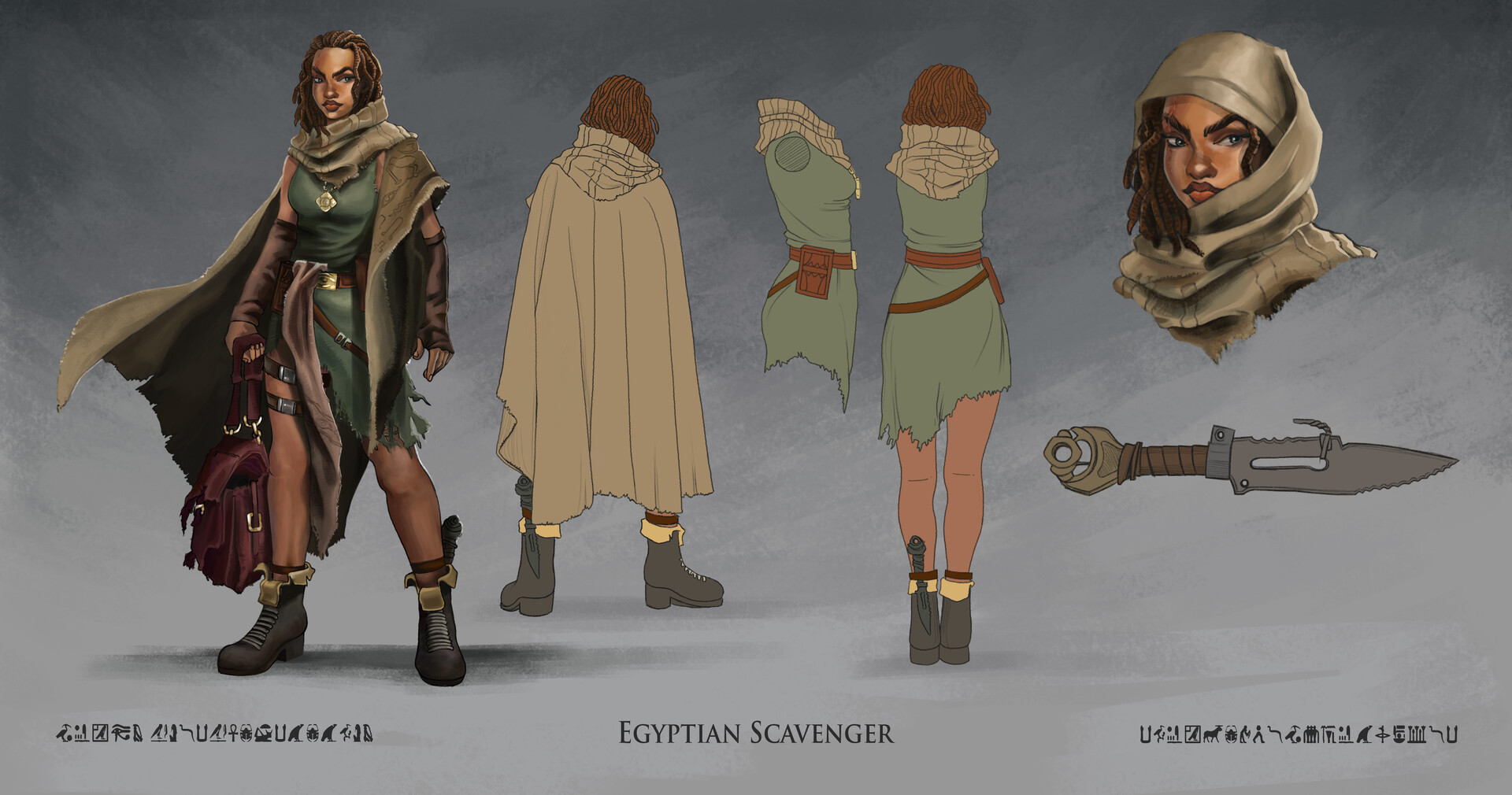 ArtStation - Egyptian Scavenger - Character Design