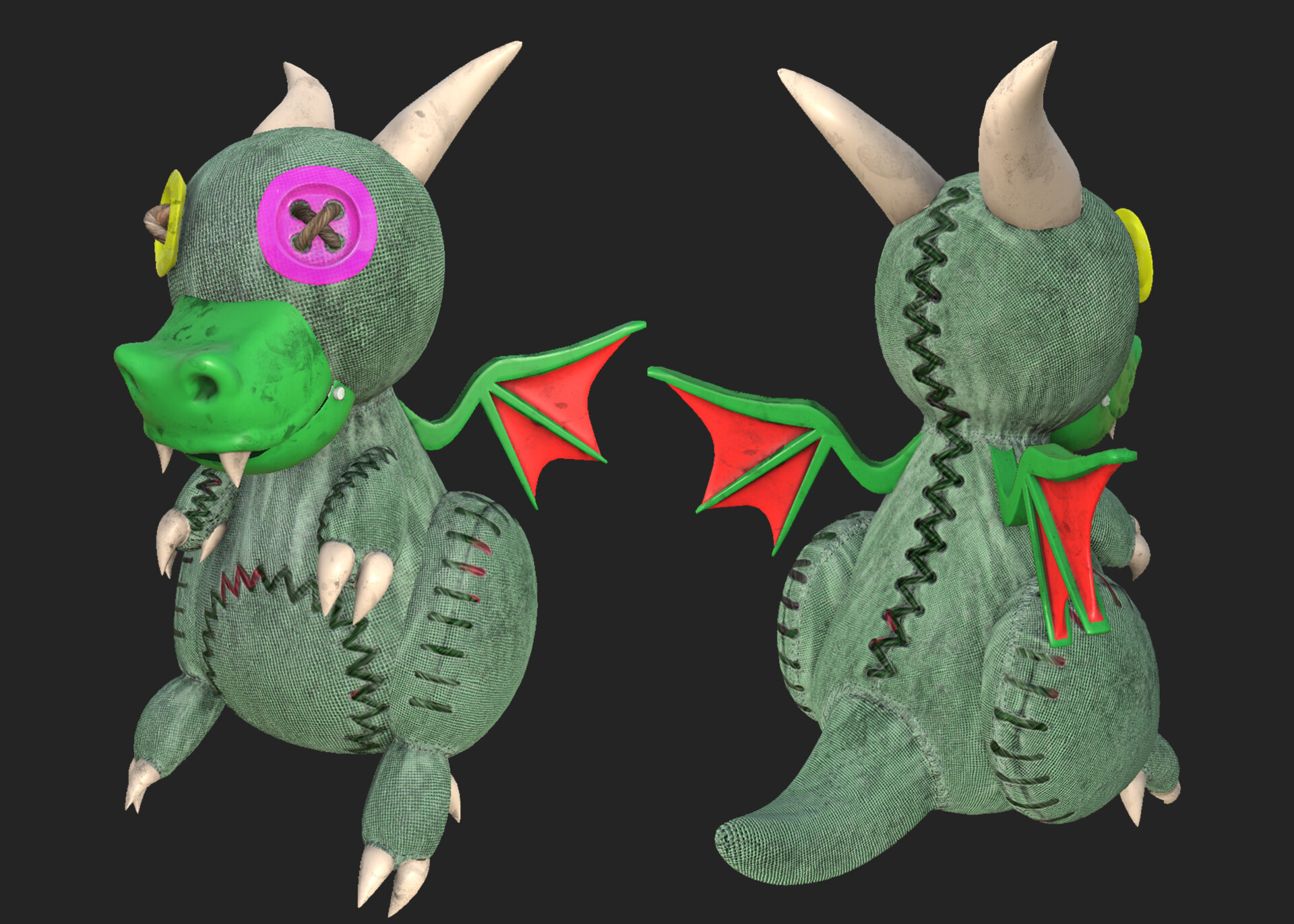 ArtStation - Stitchpunk Dragon Doll