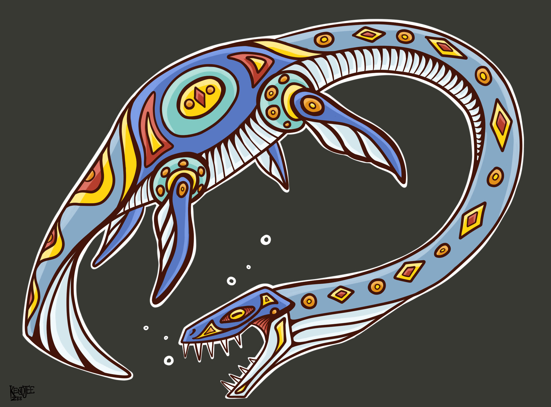 ArtStation - elasmosaurus