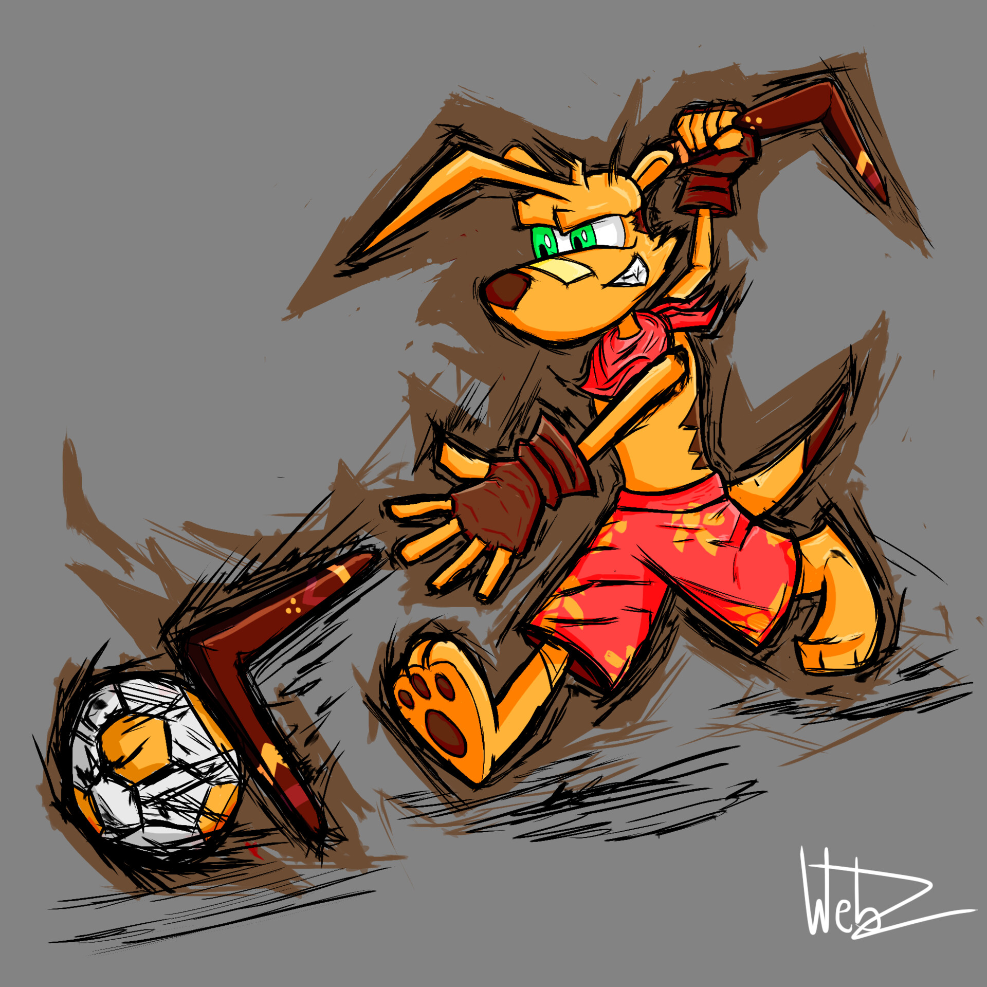 ArtStation - Ty x Mario Strikers