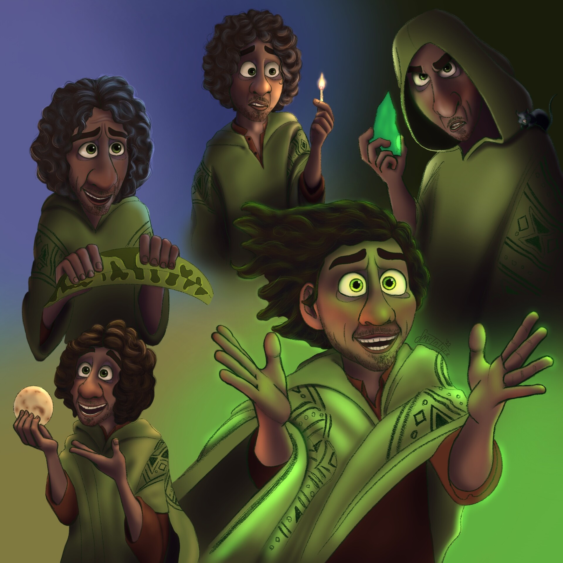 ArtStation - Bruno character studies (from Encanto)