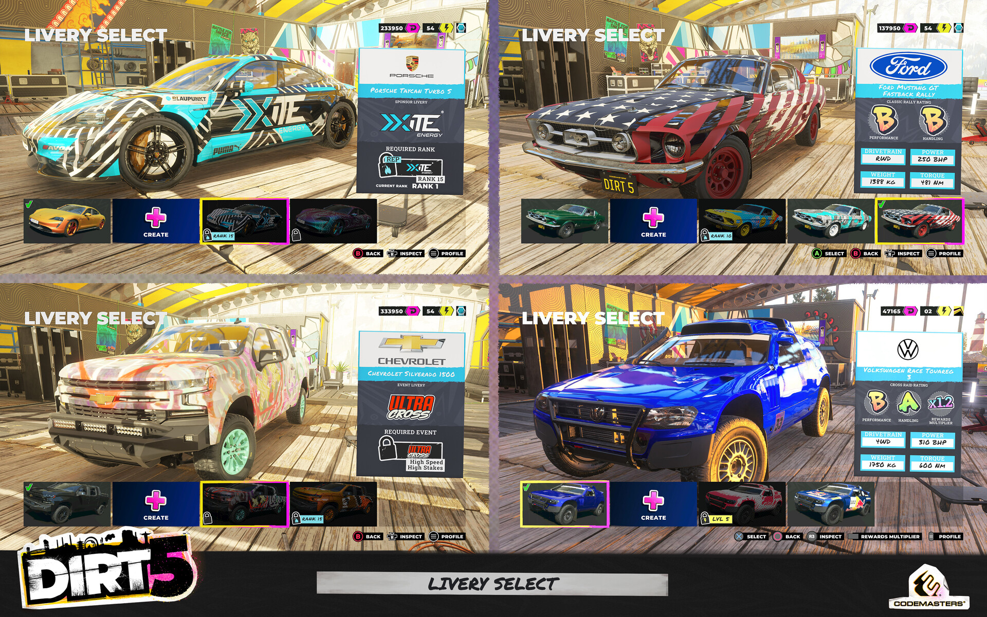 Daniel Rhodes | Video Game UI Design and Art Portfolio - DiRT 5 ...