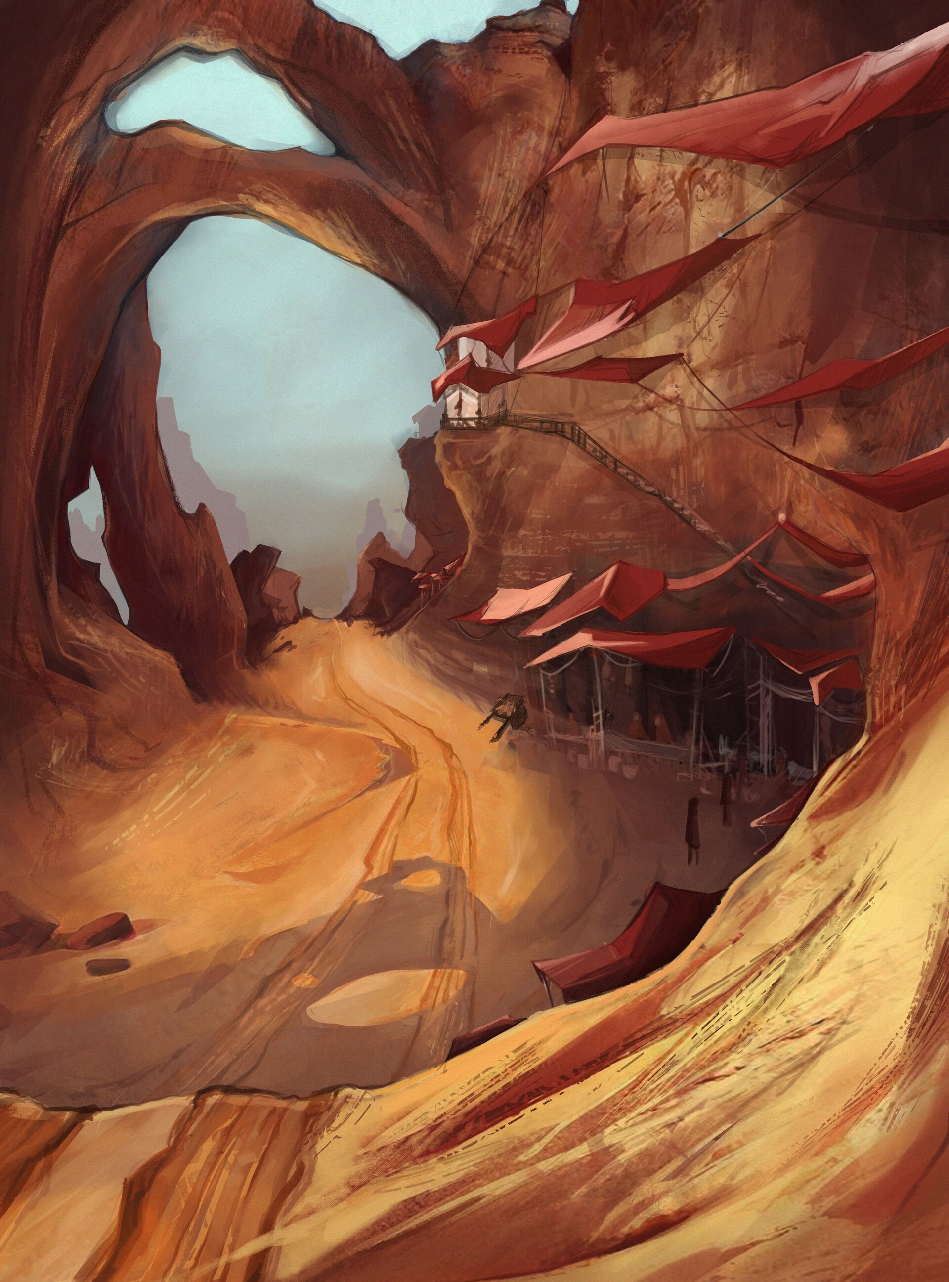ArtStation - Gold Desert