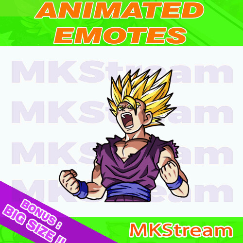 ArtStation - Twitch animated dragon ball kid gohan super saiyan rage