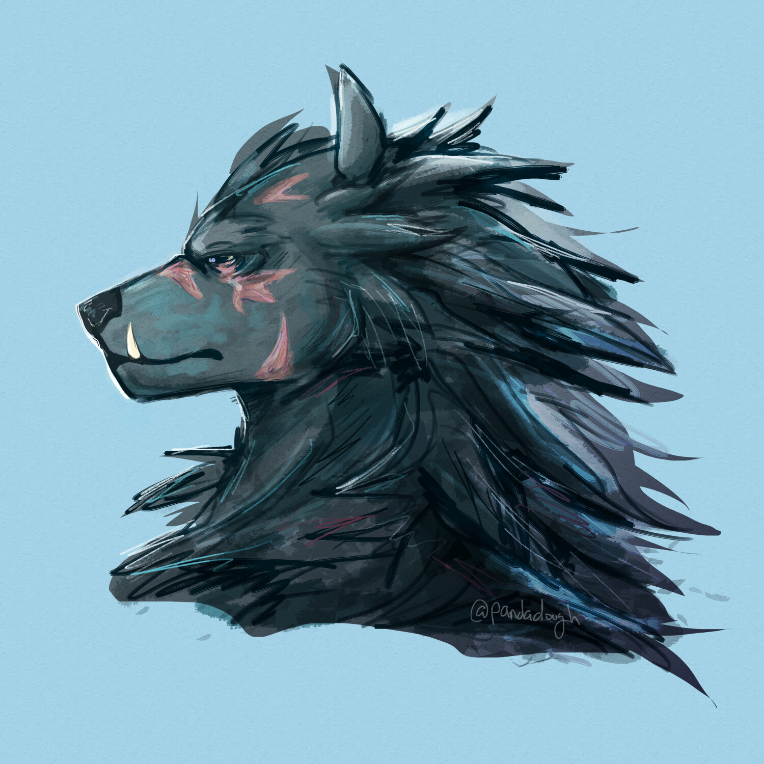 ArtStation - Blaidd Digital Portrait