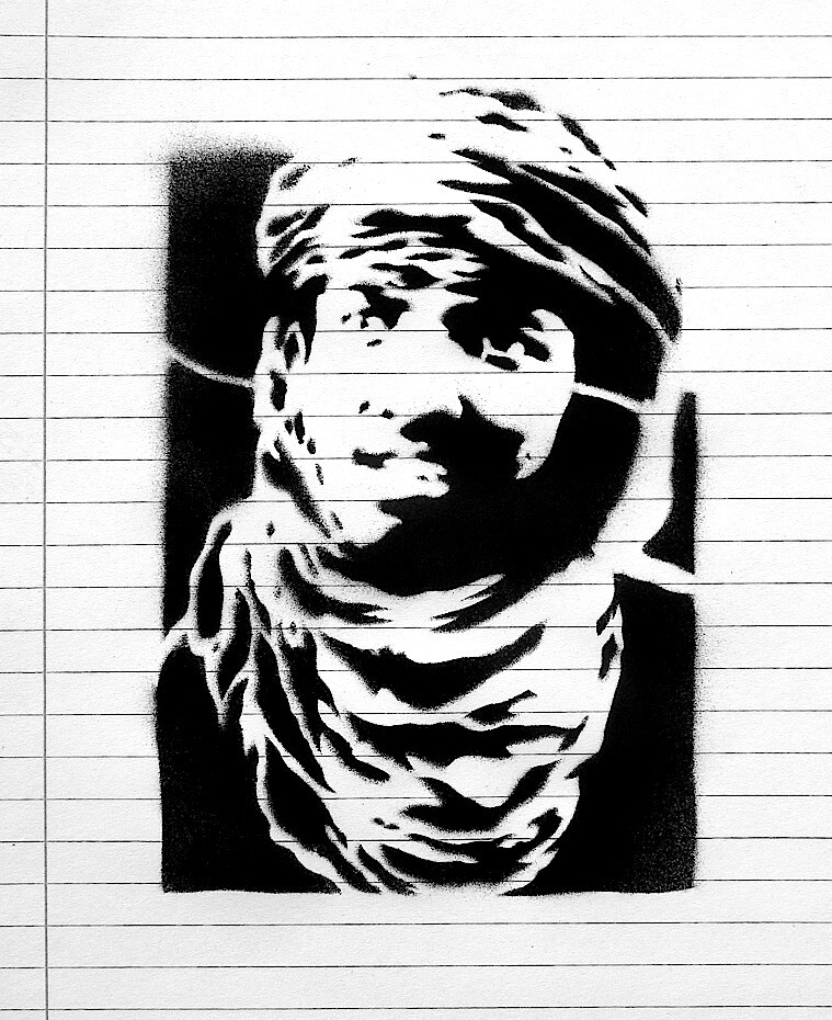 ArtStation - Stencil portrait