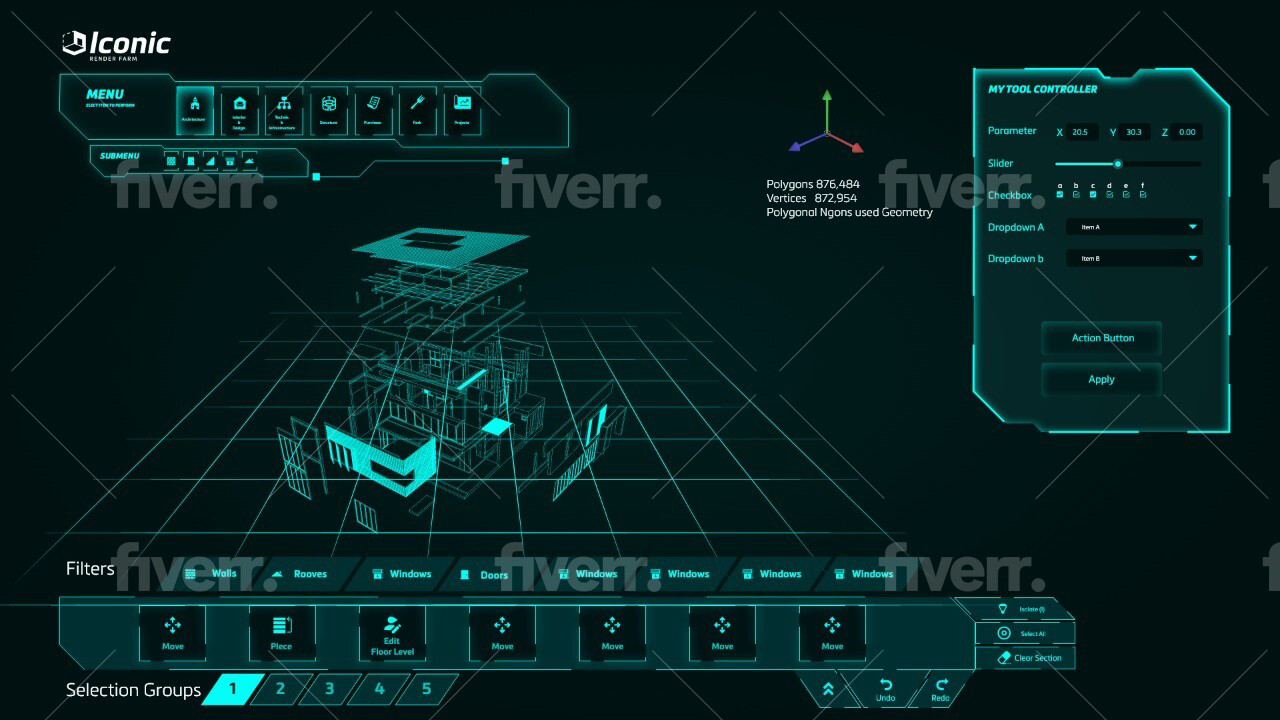 ArtStation - Gaming UI Menu Unity Project