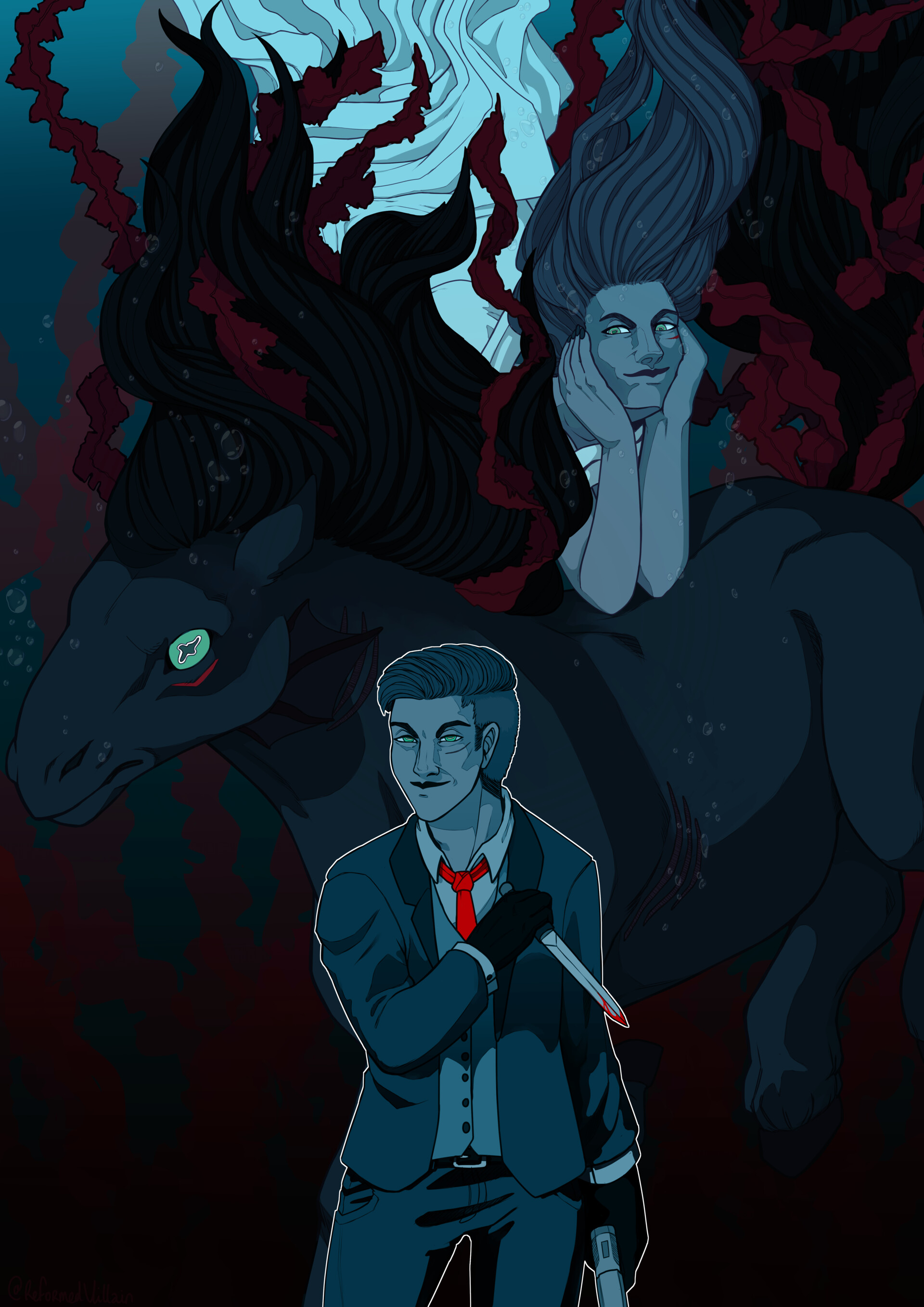 ArtStation - In the Water His Reflection