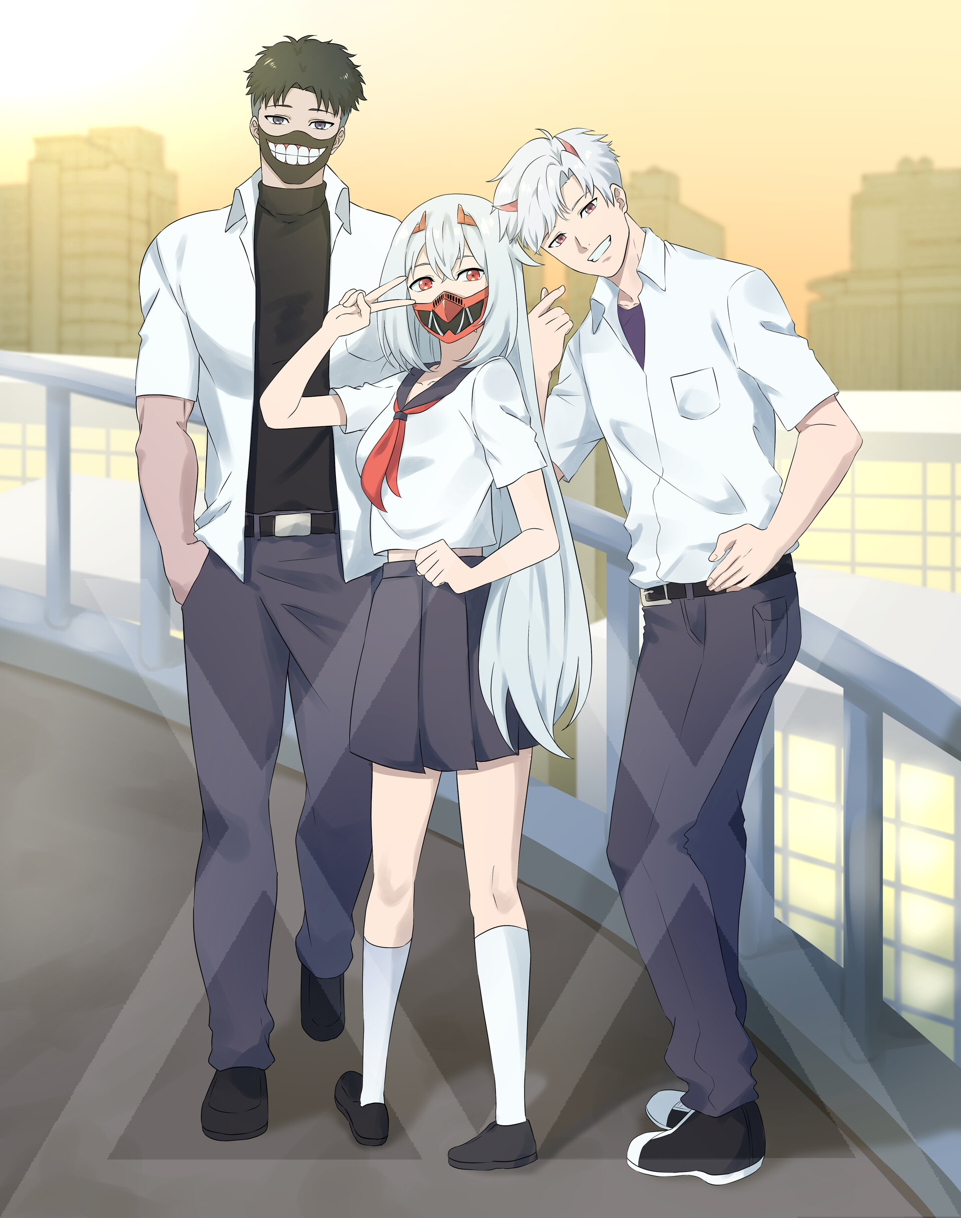 ArtStation - High School uniform commission