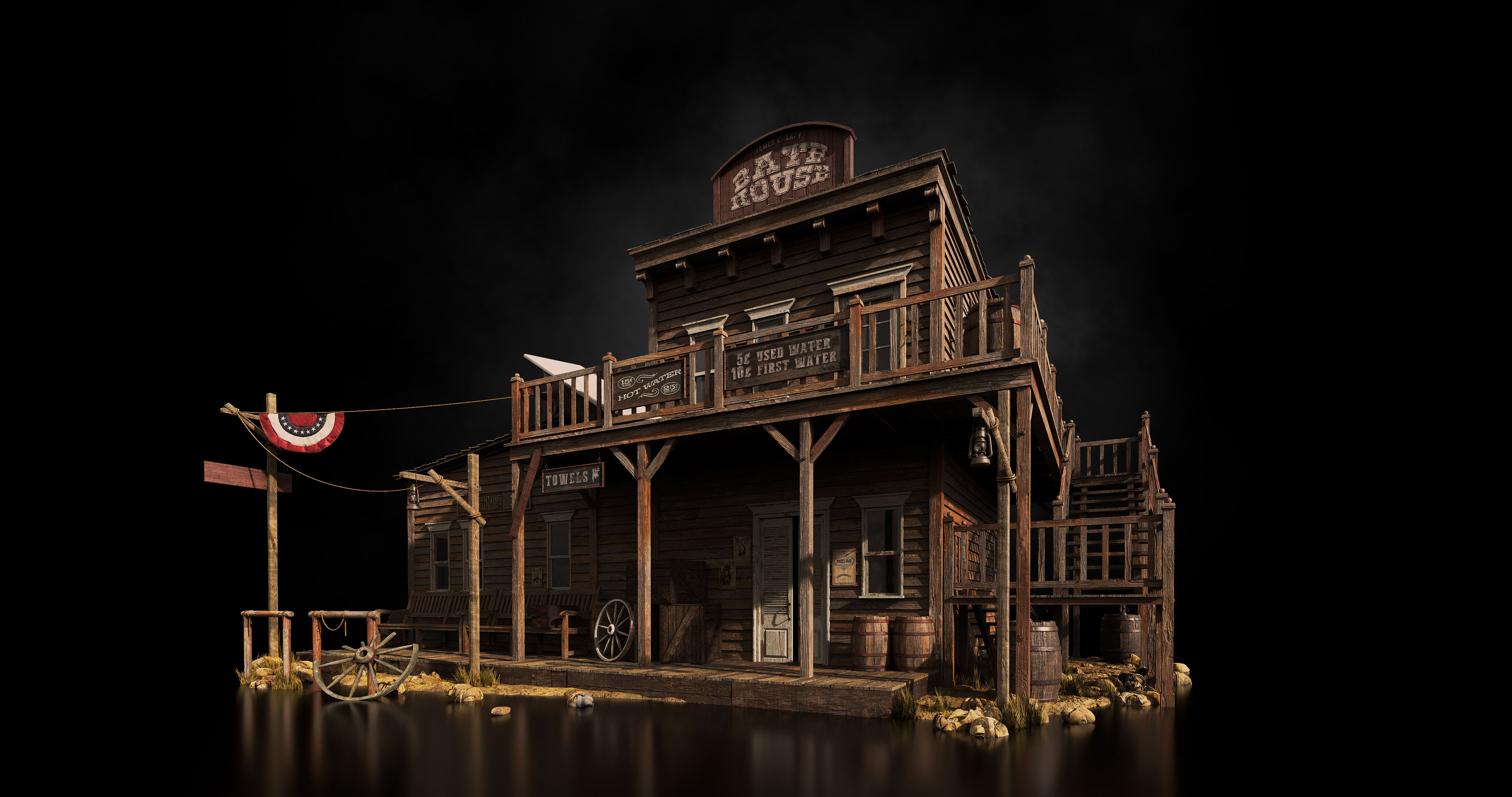 KitBash3D - OUTLAW - 3D Asset Kit