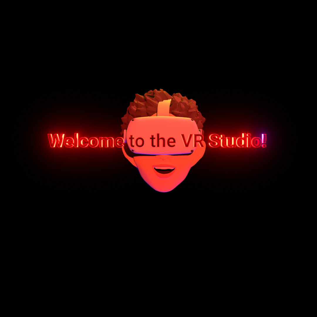 ArtStation - VR Studio Welcome Sign + Hologram!