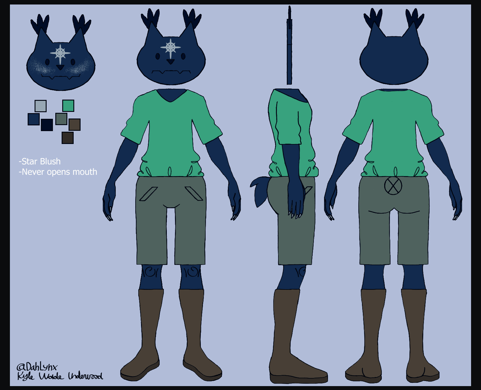ArtStation - Original character reference sheet