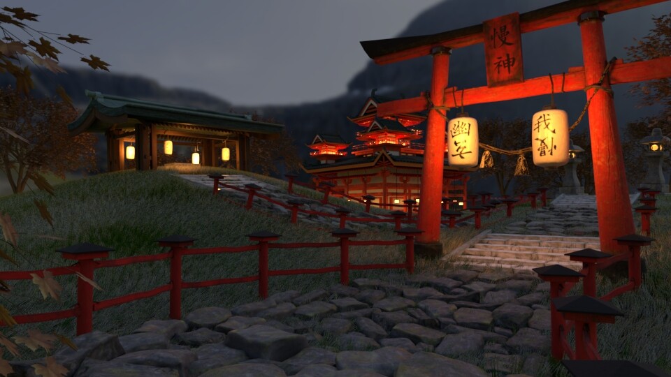 ArtStation - Shinto Temple